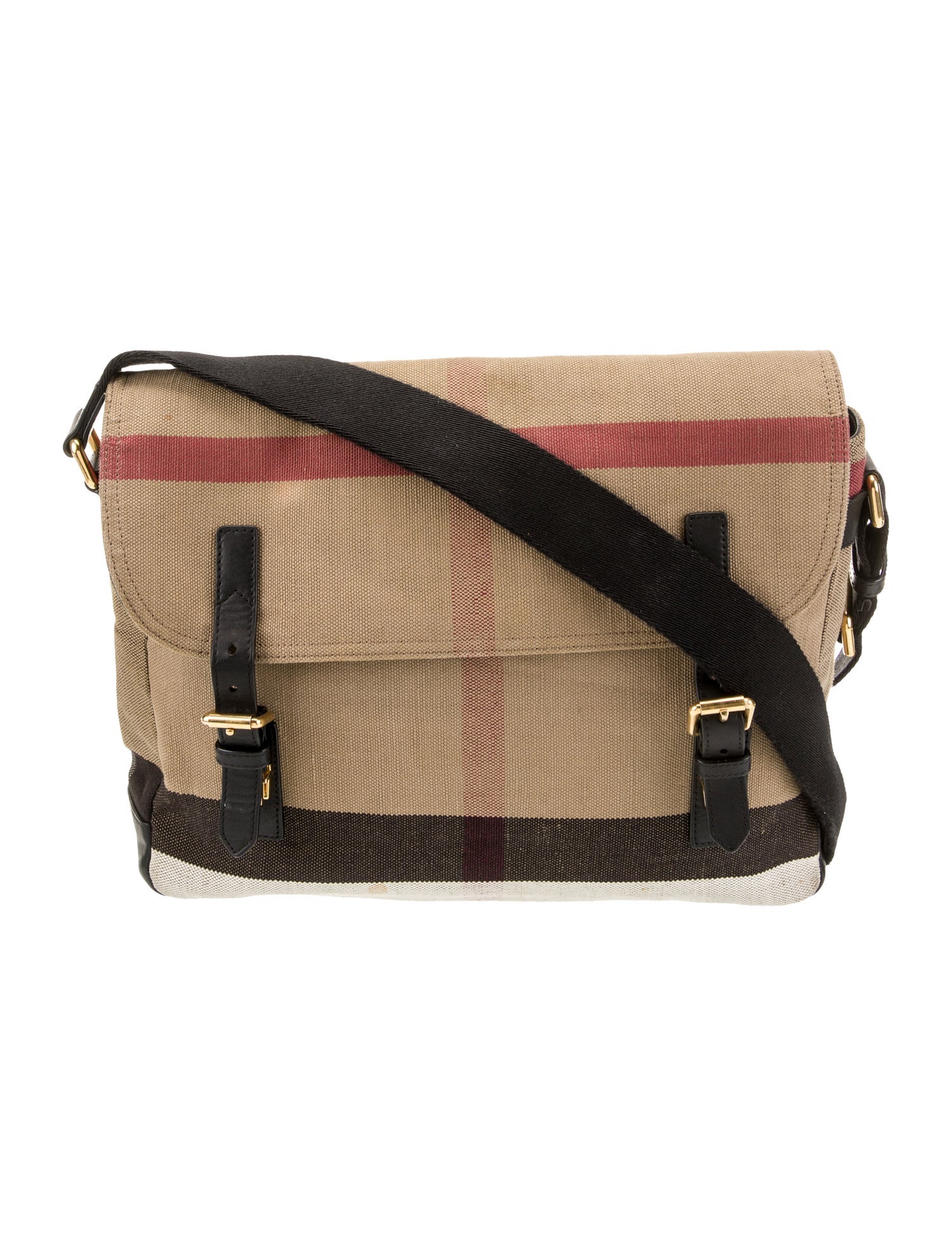 Burberry Canvas Messenger Bag - Neutrals Crossbody Bags, Handbags ...