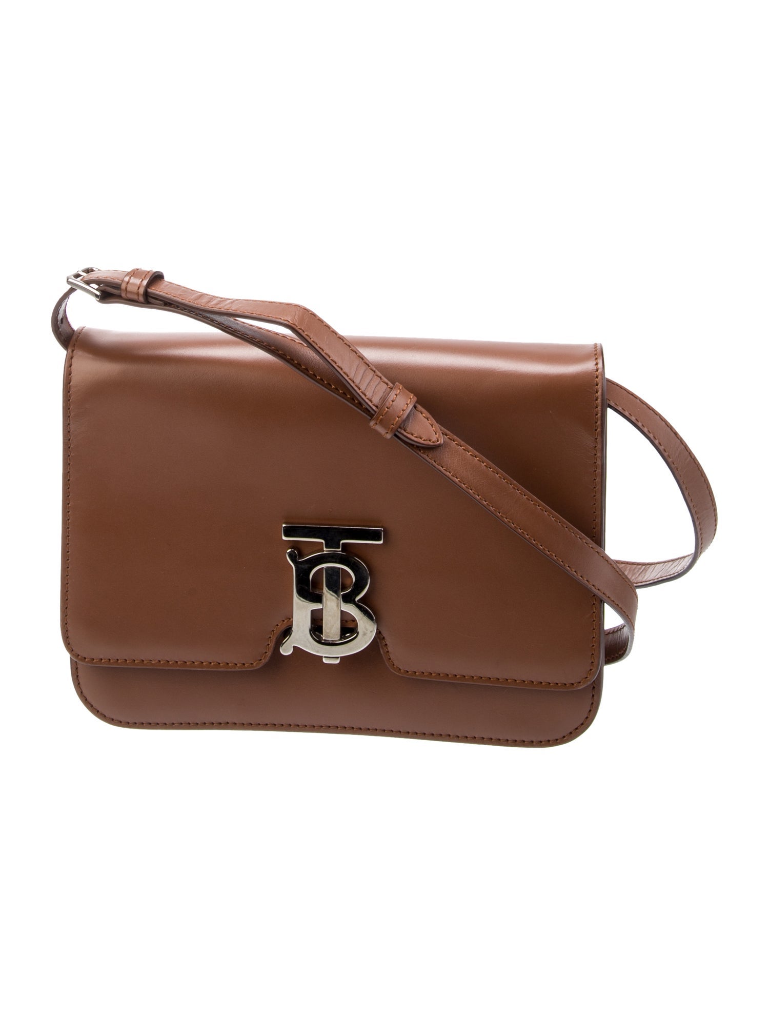 Burberry TB Monogram Crossbody Bag - Brown Crossbody Bags, Handbags ...