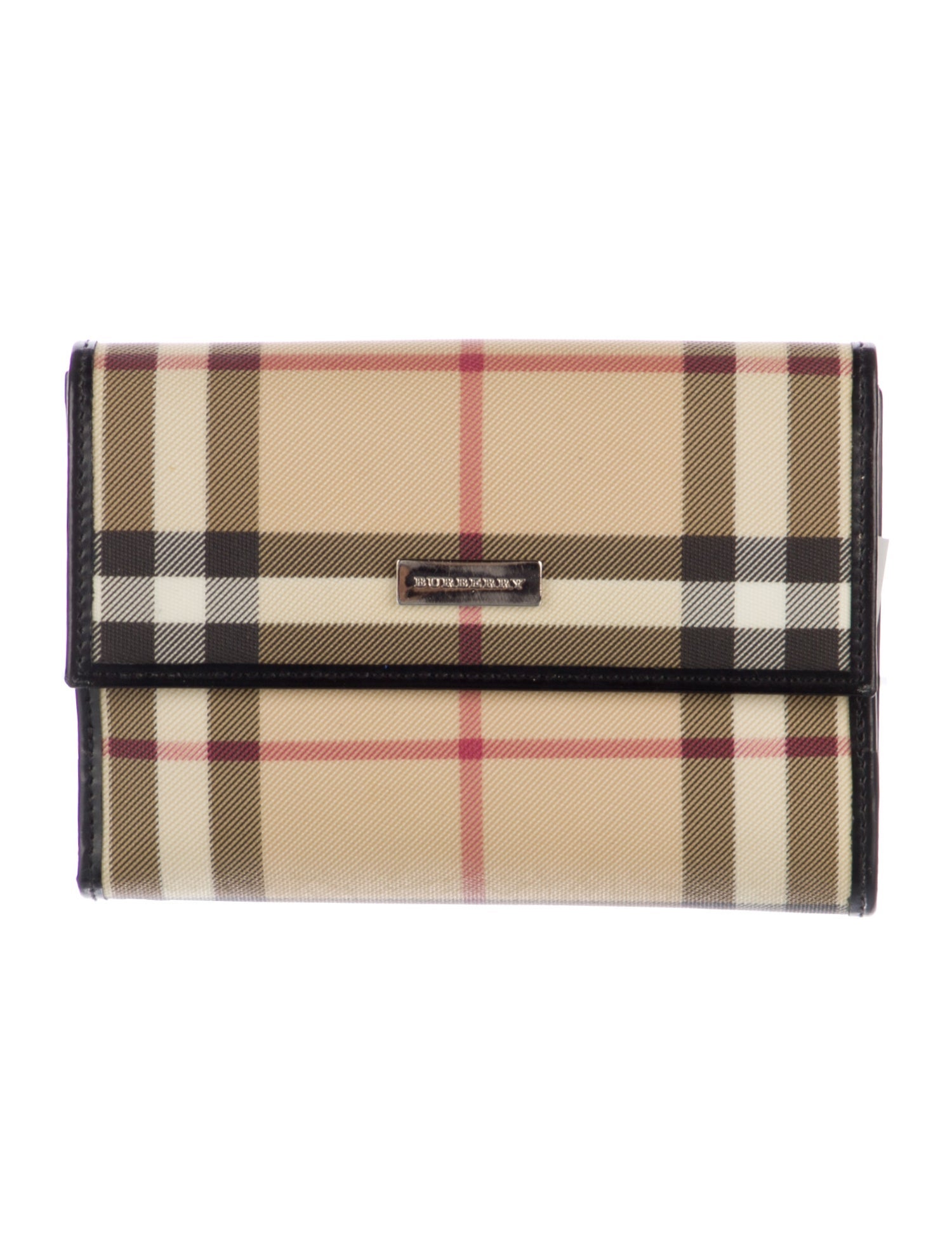 Burberry Nova Check Pattern Compact Wallet - Neutrals Wallets ...