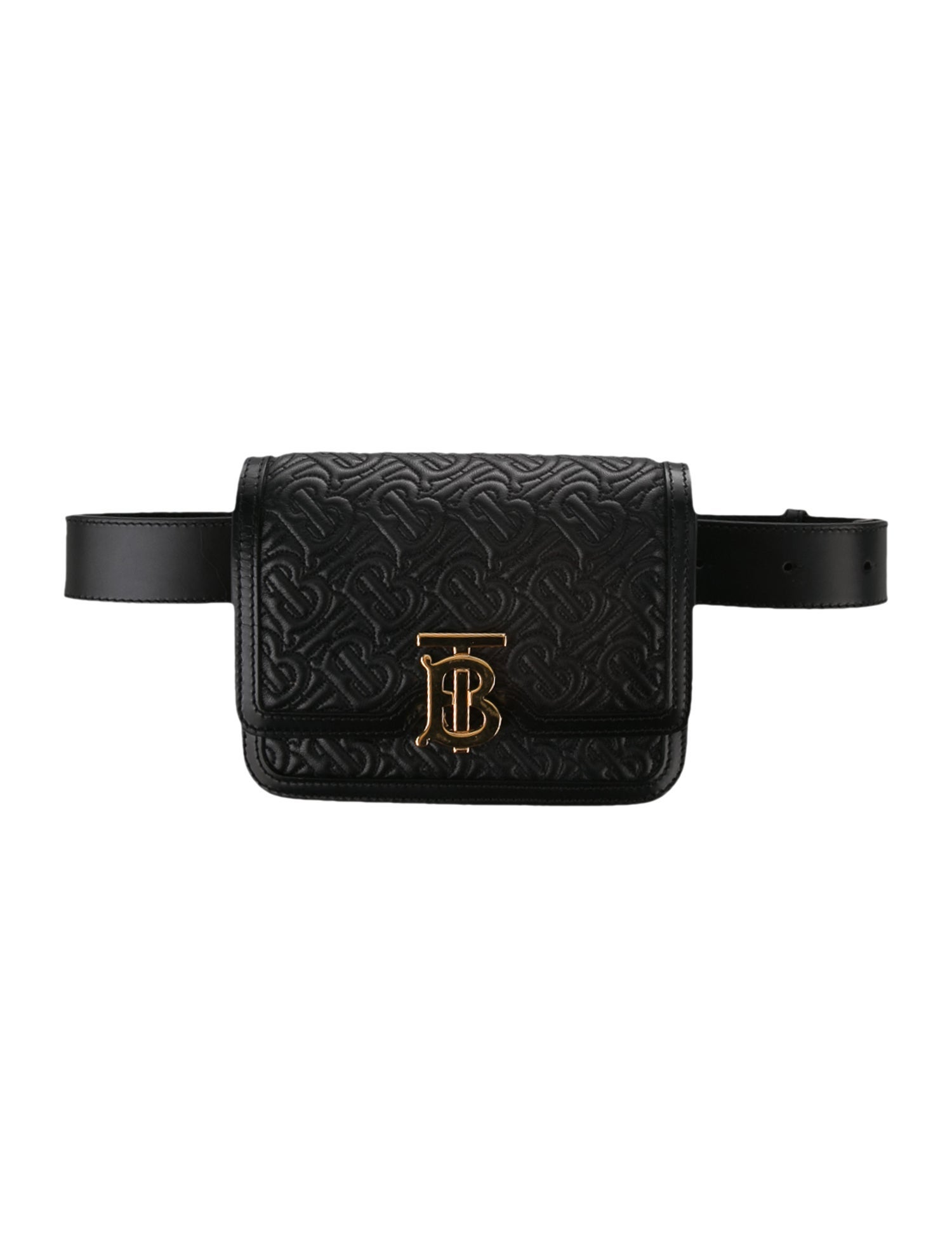 Burberry TB Monogram Belt Bag - Black Waist Bags, Handbags - BUR481465 ...