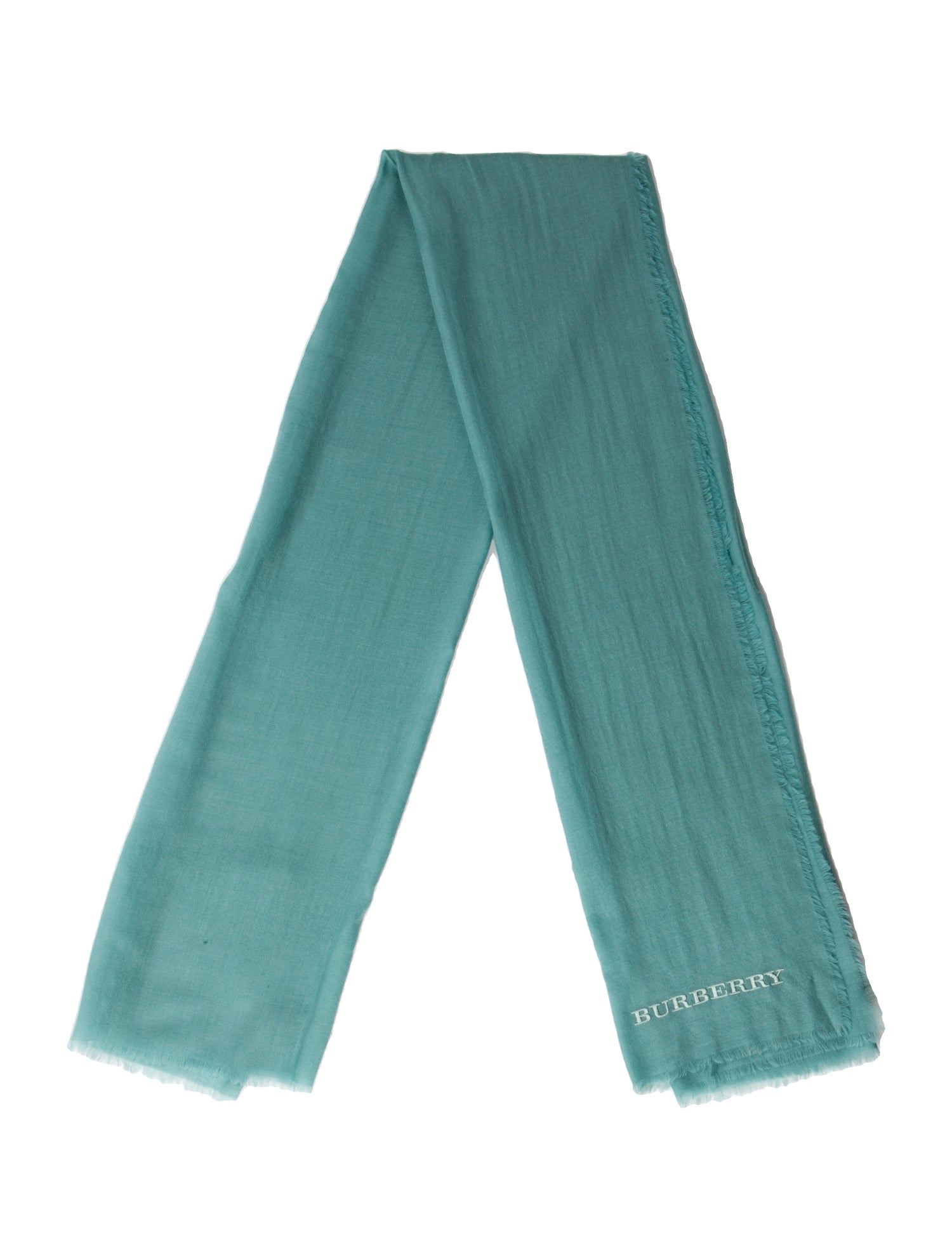 Burberry Cashmere Scarf Blue Scarves and Shawls Accessories BUR481506 The RealReal