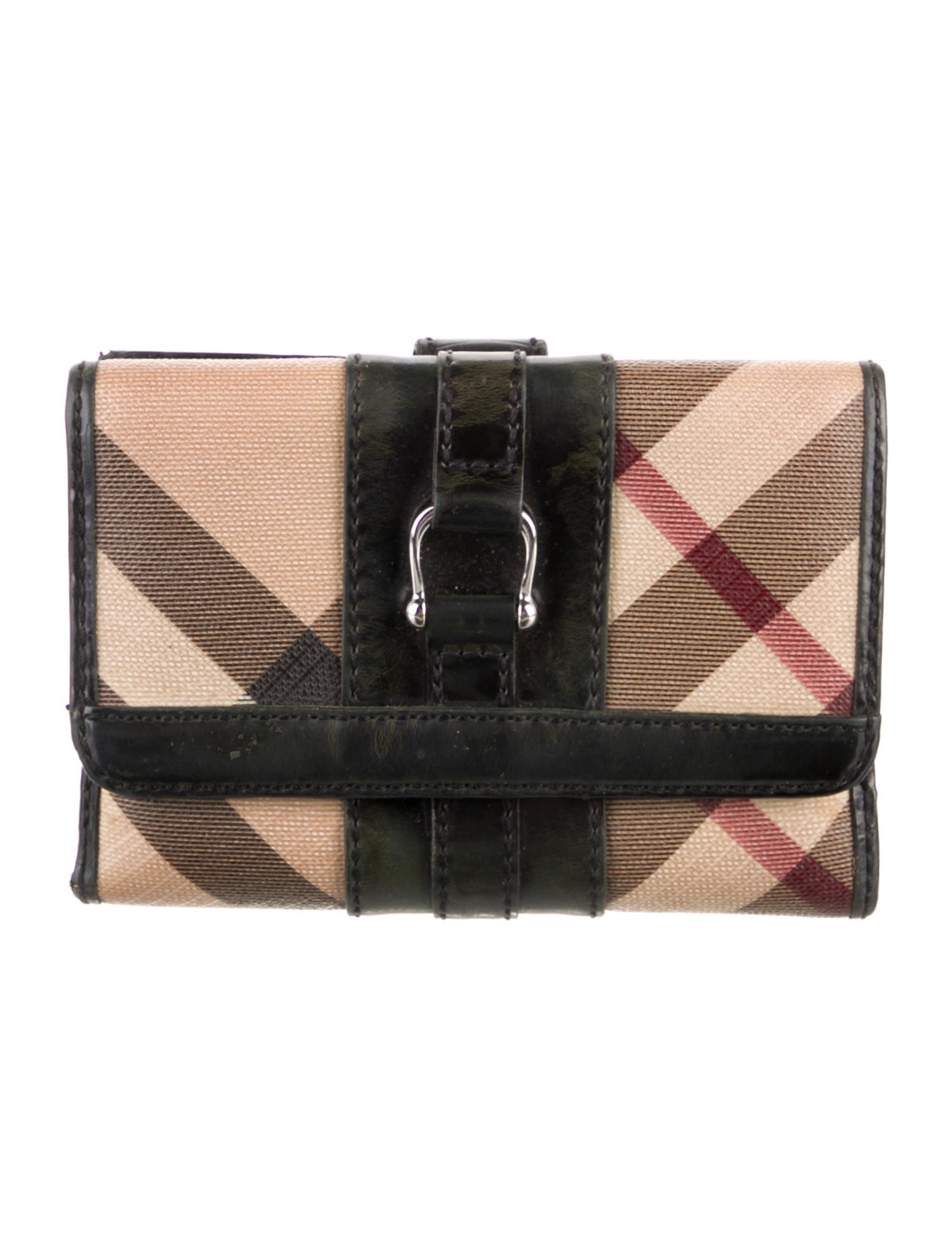 Burberry House Check Pattern Compact Wallet - Neutrals Wallets ...