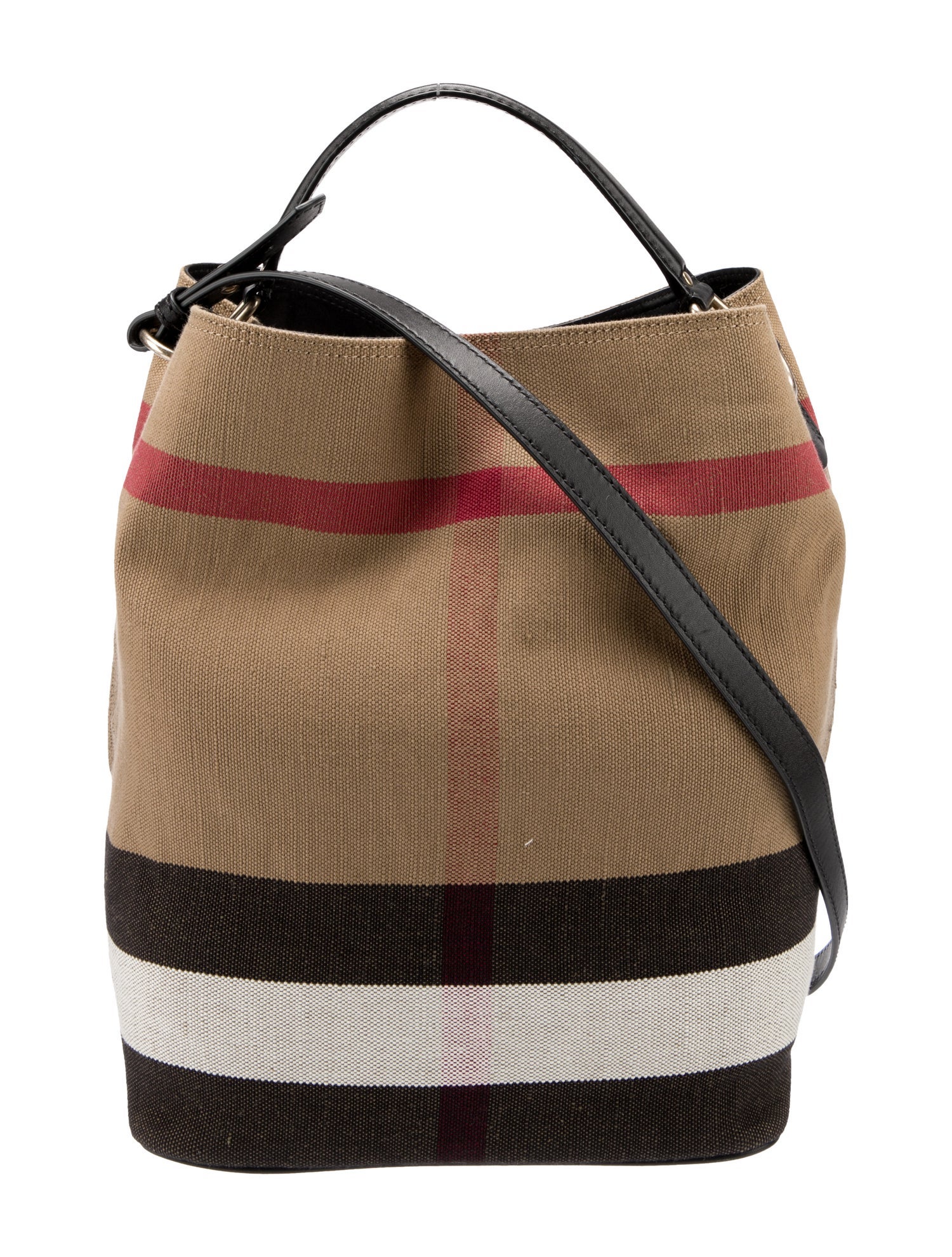 Burberry Exploded Check Top Handle Bag - Brown Handle Bags, Handbags ...