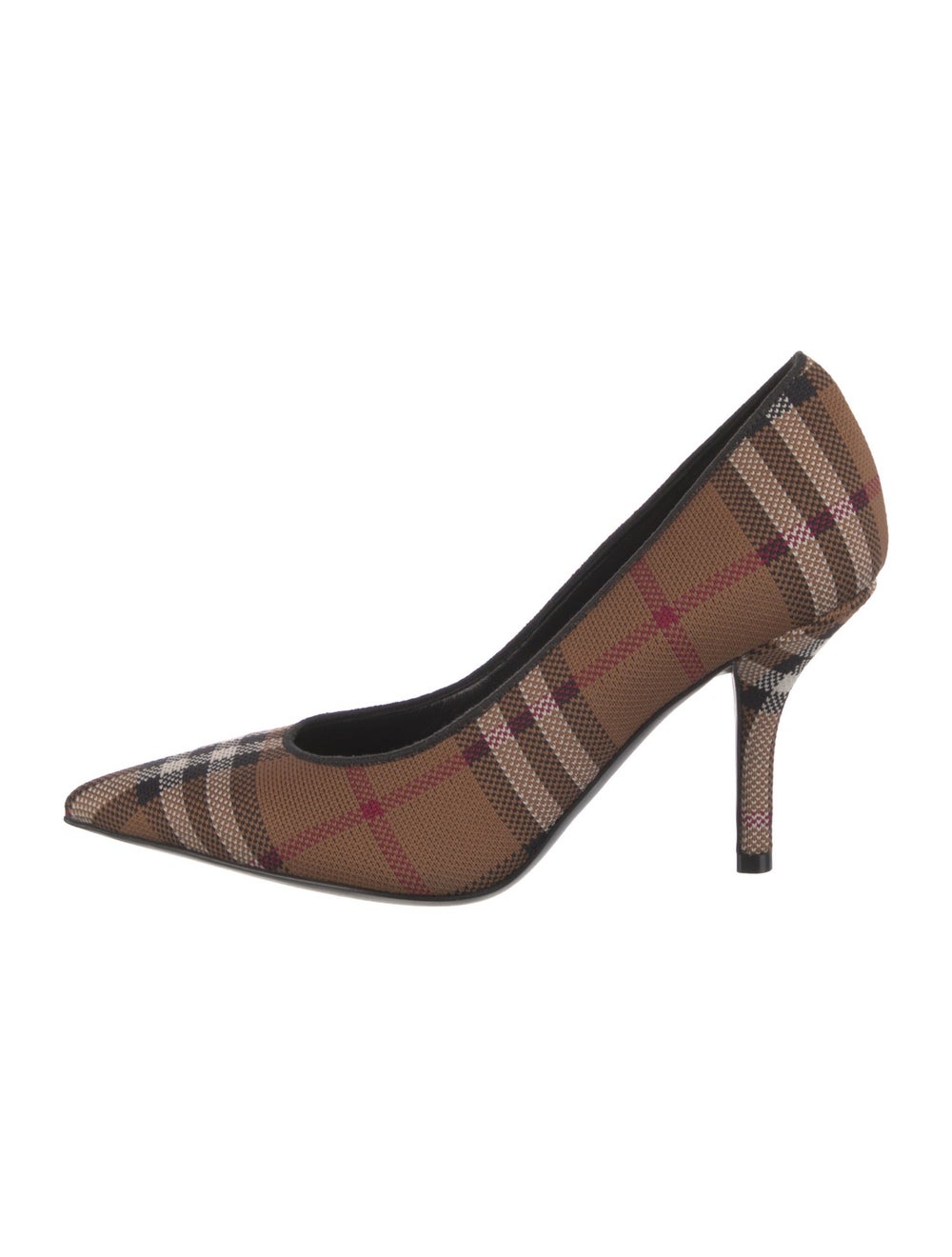 Burberry Pumps Brown Nova Check Pattern Pointed-Toes - Gem