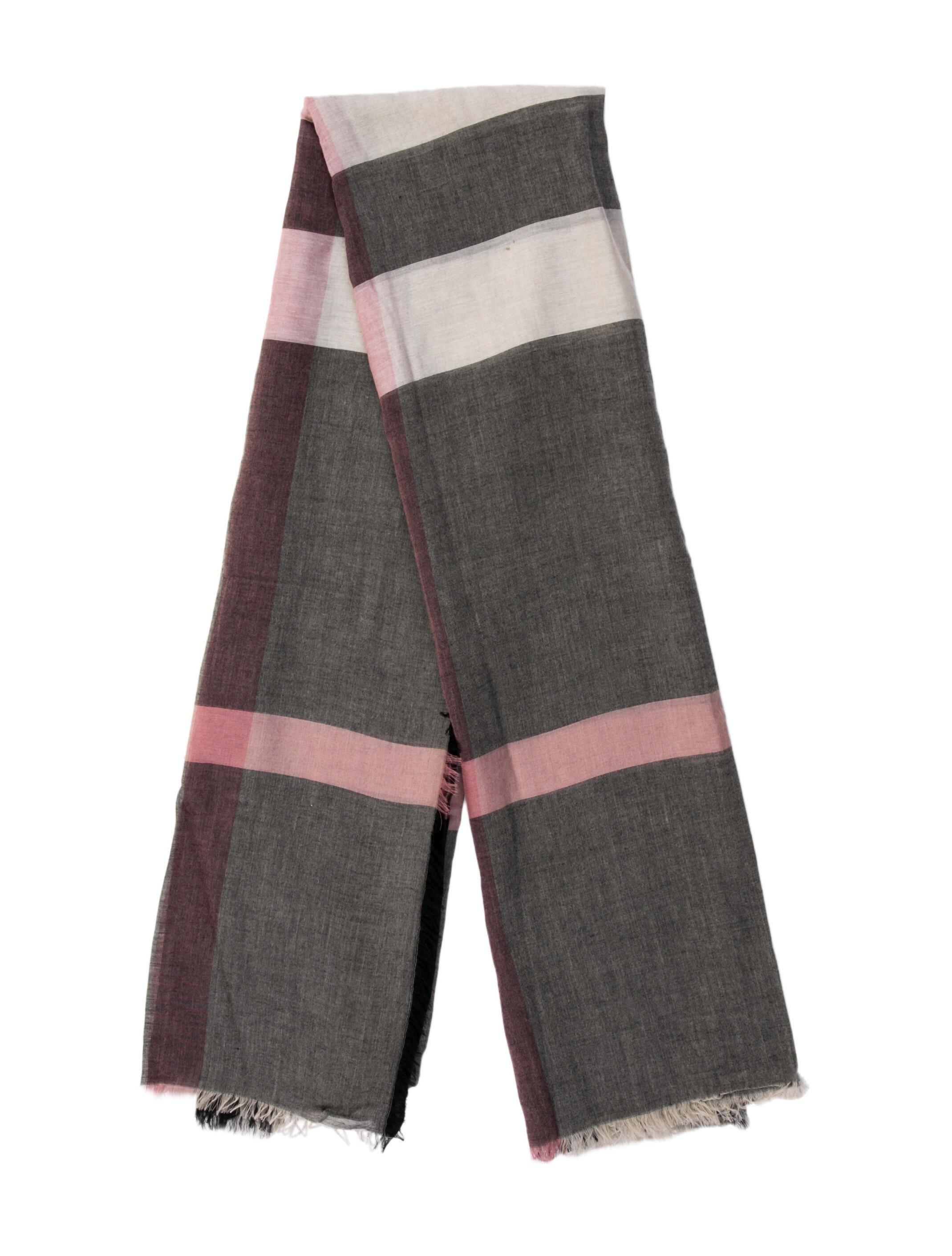 Burberry House Check Pattern Scarf - Neutrals Scarves and Shawls ...