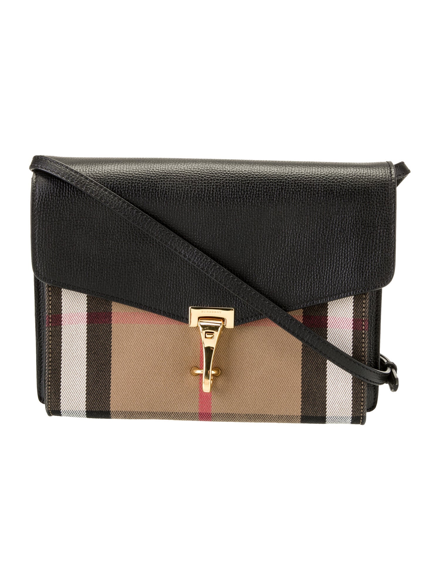 Burberry House Check Messenger Bag - Black Crossbody Bags, Handbags ...