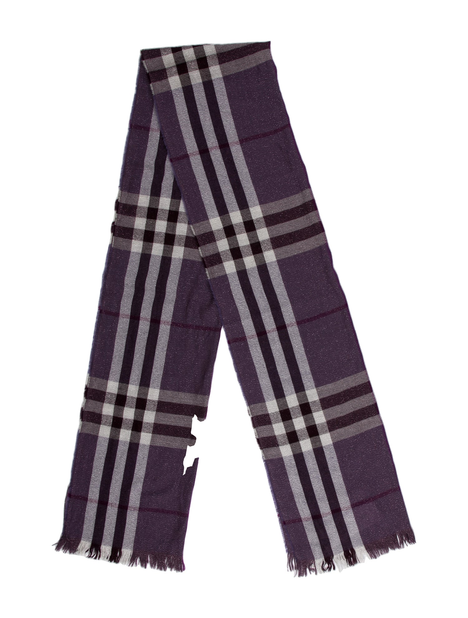 Burberry Silk House Check Pattern Scarf - Neutrals Scarves and Shawls ...