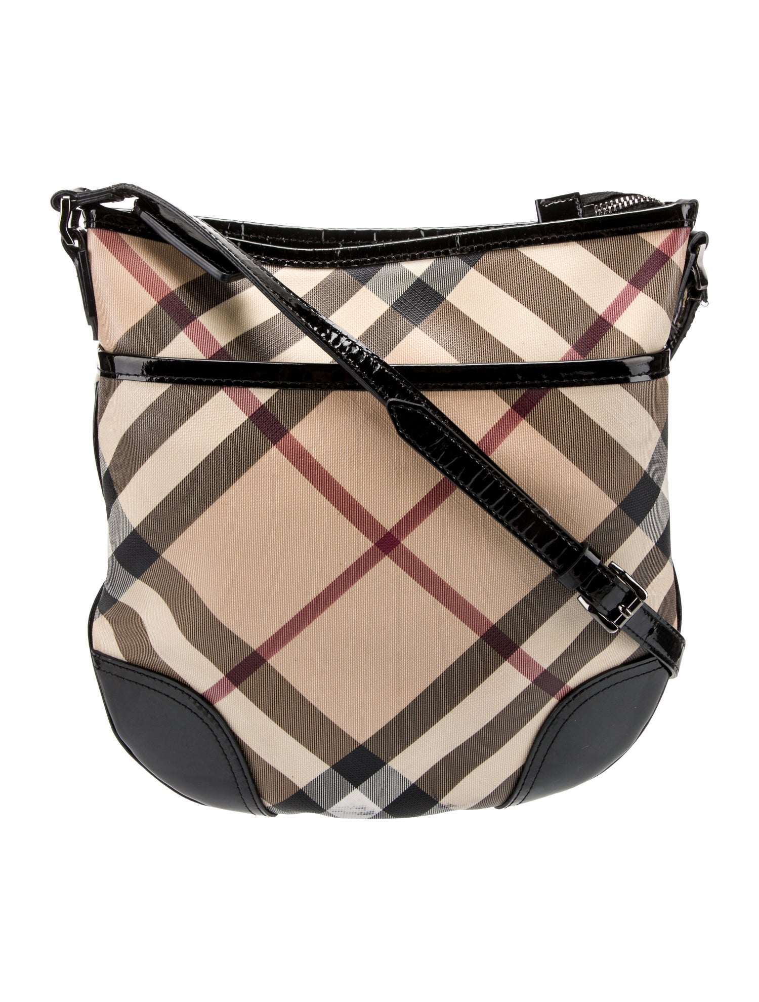Burberry Exploded Check Messenger Bag - Neutrals Crossbody Bags ...