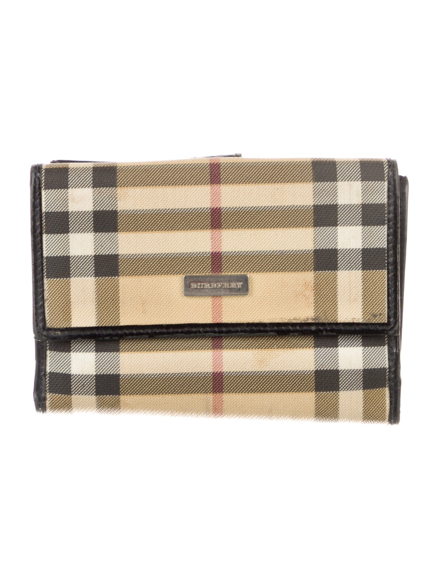 Burberry Nova Check Pattern Compact Wallet - Neutrals Wallets ...