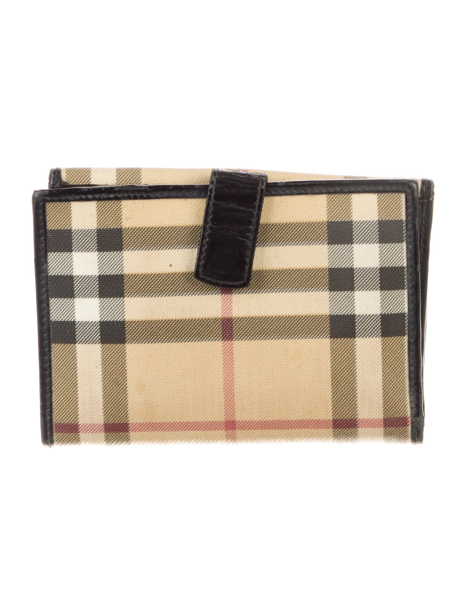 Burberry Nova Check Pattern Compact Wallet - Neutrals Wallets ...