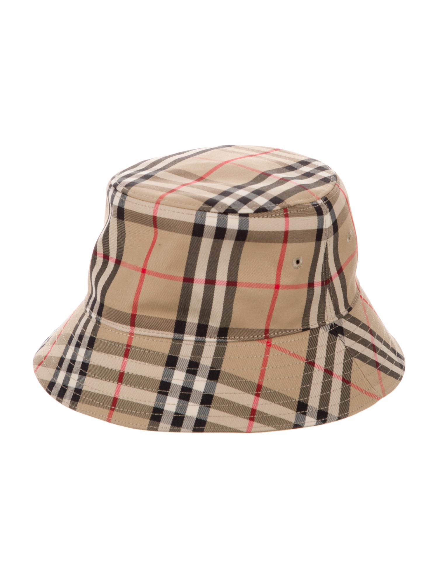 Burberry Check Canvas Bucket Hat - Neutrals Hats, Accessories ...