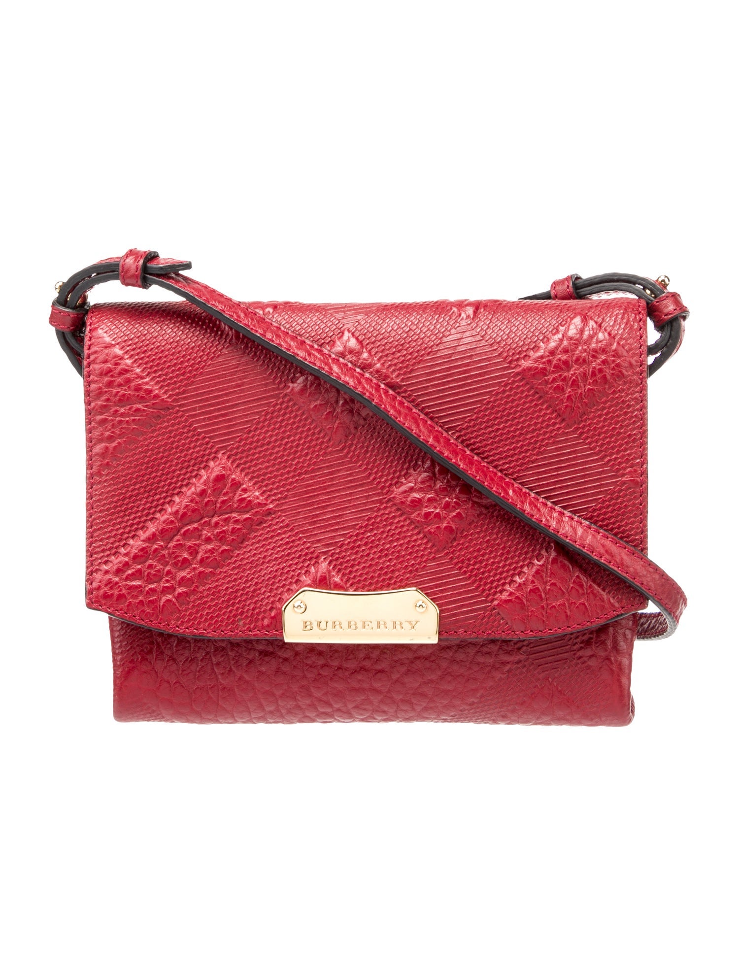 Burberry Leather Shoulder Bag - Red Shoulder Bags, Handbags - BUR499684 ...