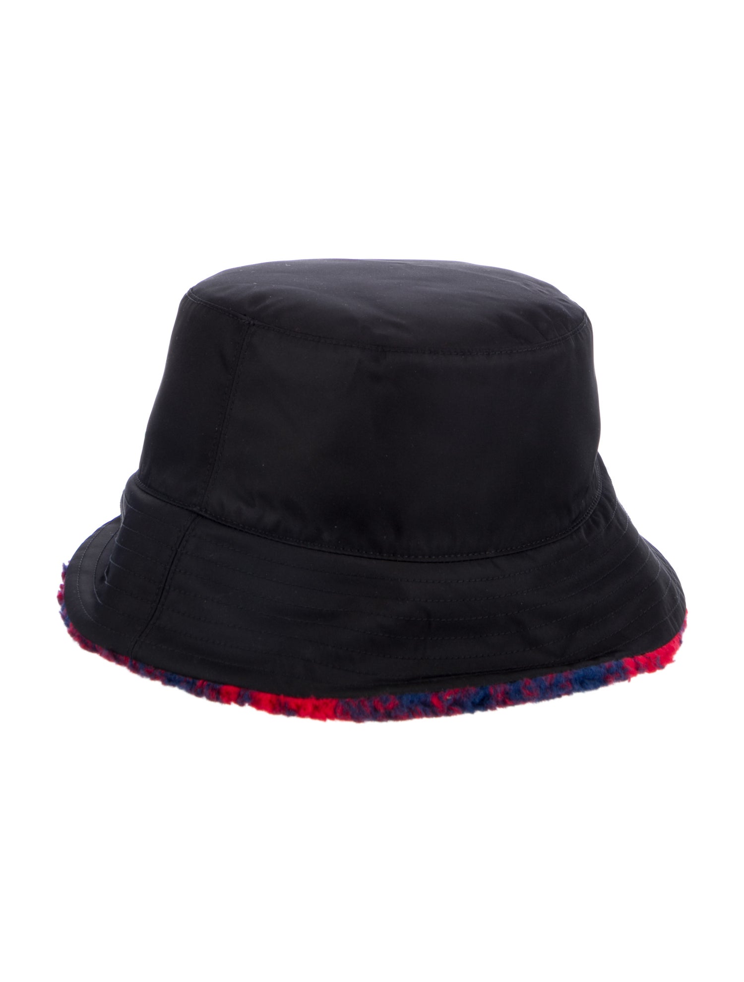 Burberry Printed Embroidered Bucket Hat w/ Tags - Black Hats ...