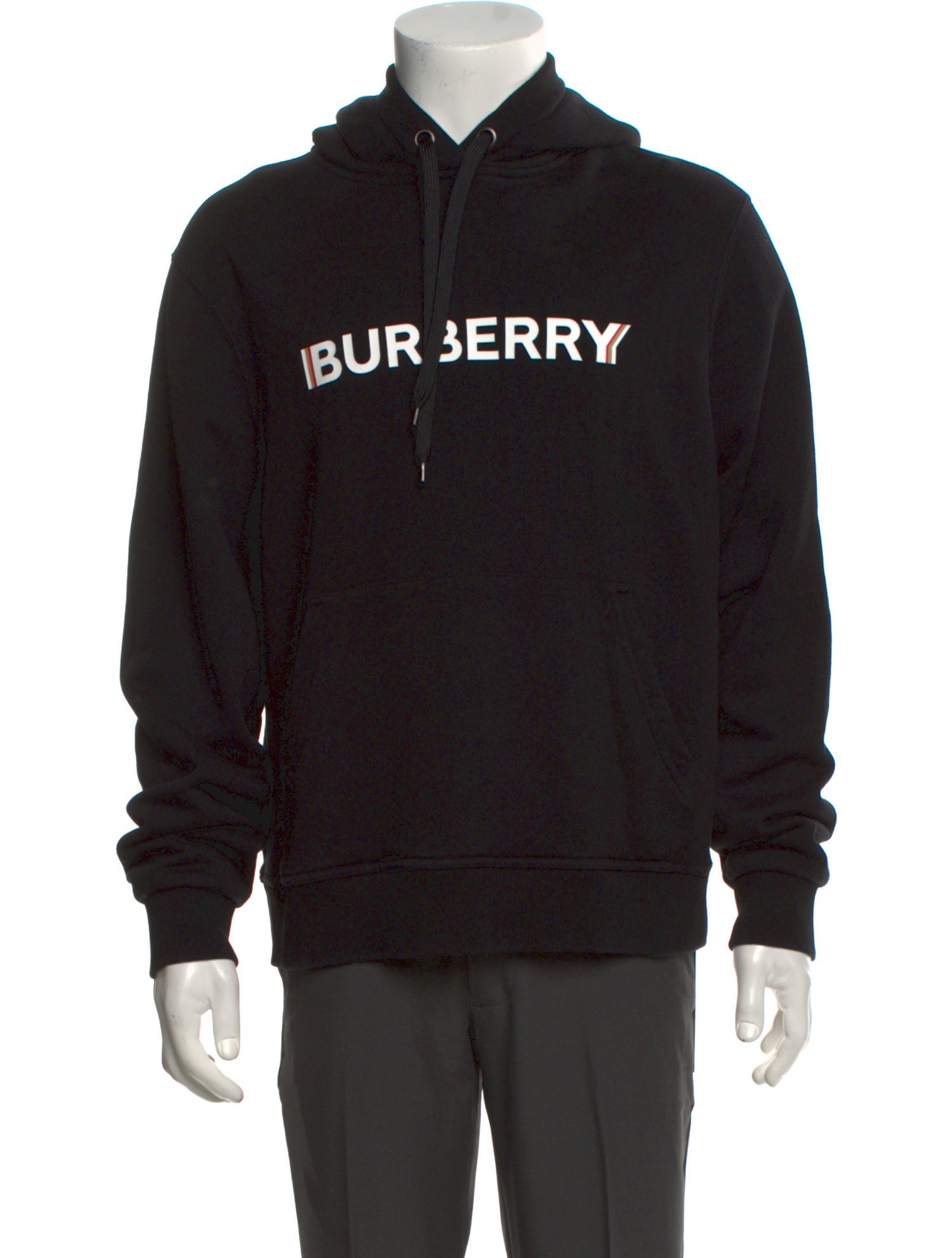 Burberry Graphic Print Crew Neck Hoodie - Black Sweatshirts & Hoodies ...