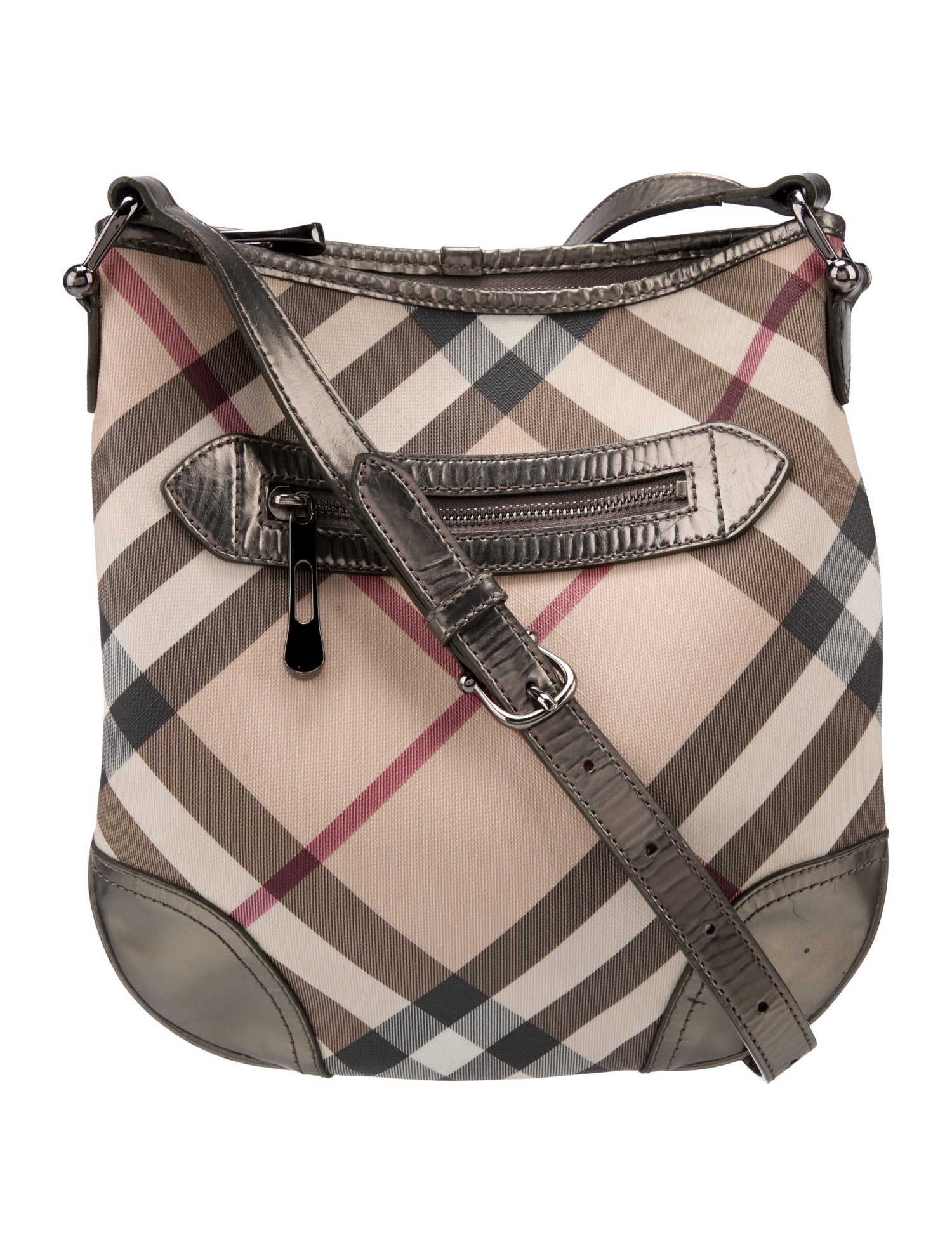 Burberry Super Nova Check Messenger Bag - Neutrals Crossbody Bags ...