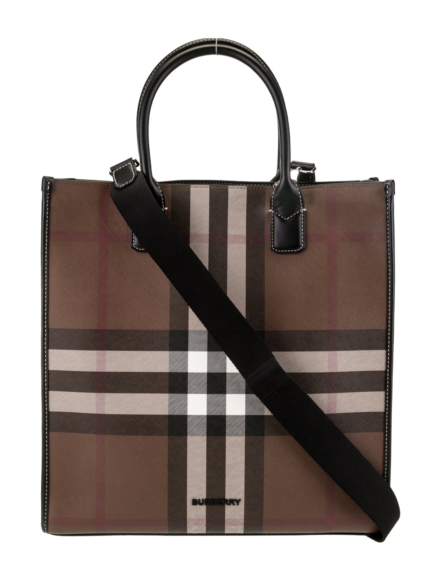 Burberry Exploded Check Tote - Brown Totes, Handbags - BUR501445 | The ...