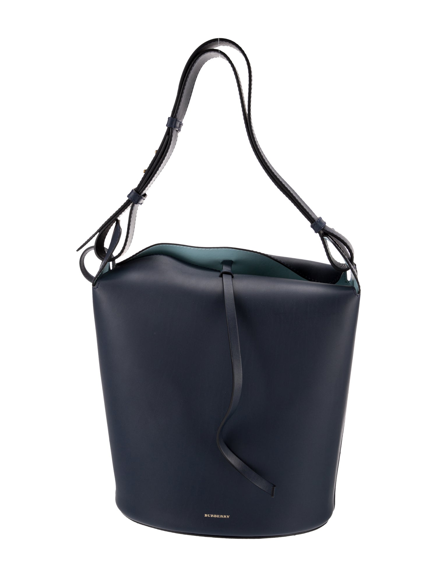 Burberry Leather Bucket Bag Large w/ Tags - Blue Bucket Bags, Handbags - BUR501505 | The RealReal