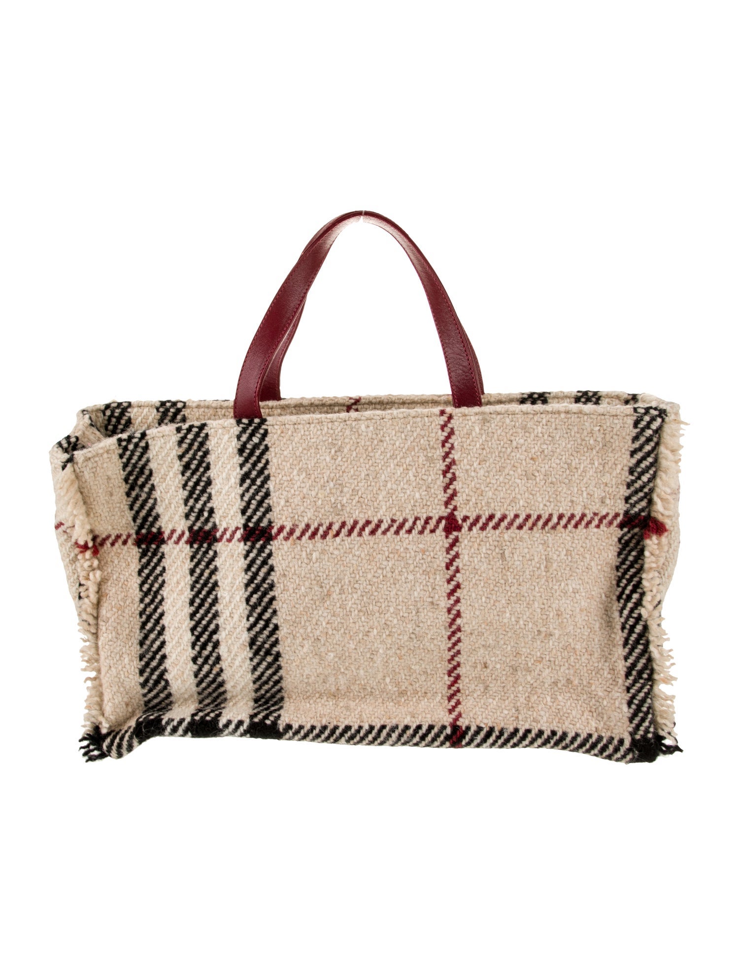 Burberry London Tweed Weekender Bag - Neutrals Totes, Handbags ...