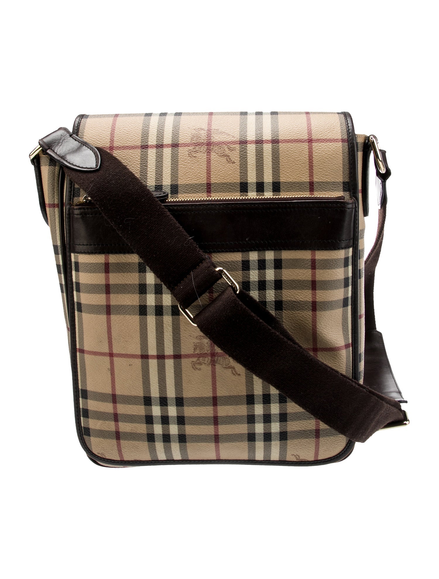 Burberry Haymarket Check Messenger Bag - Neutrals Crossbody Bags ...
