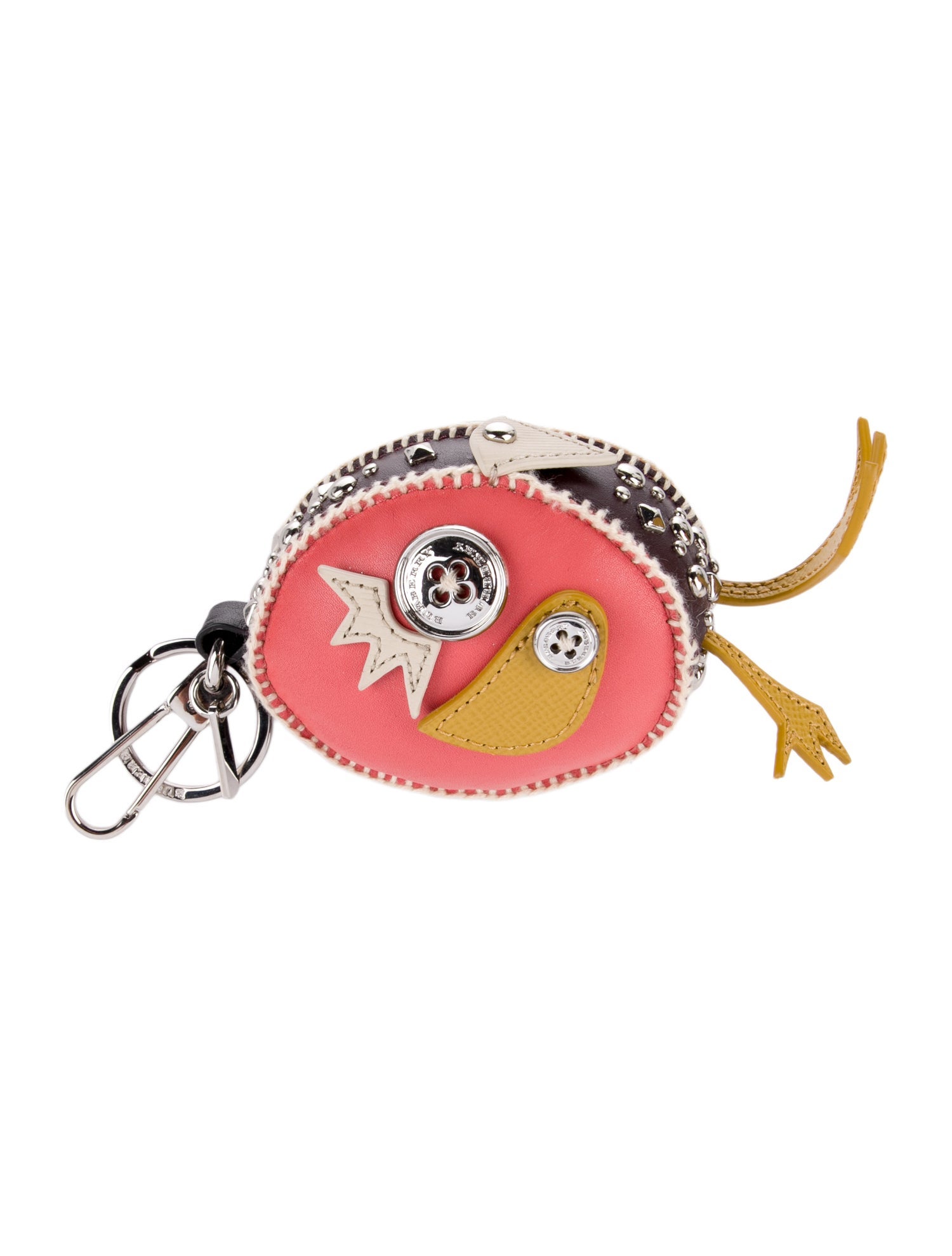 Burberry Leather Chicken Keychain w/ Tags - Pink Keychains, Accessories ...