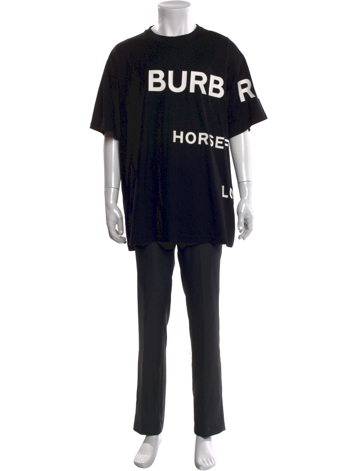 Burberry Graphic Print Crew Neck T-Shirt - Black T-Shirts, Clothing ...