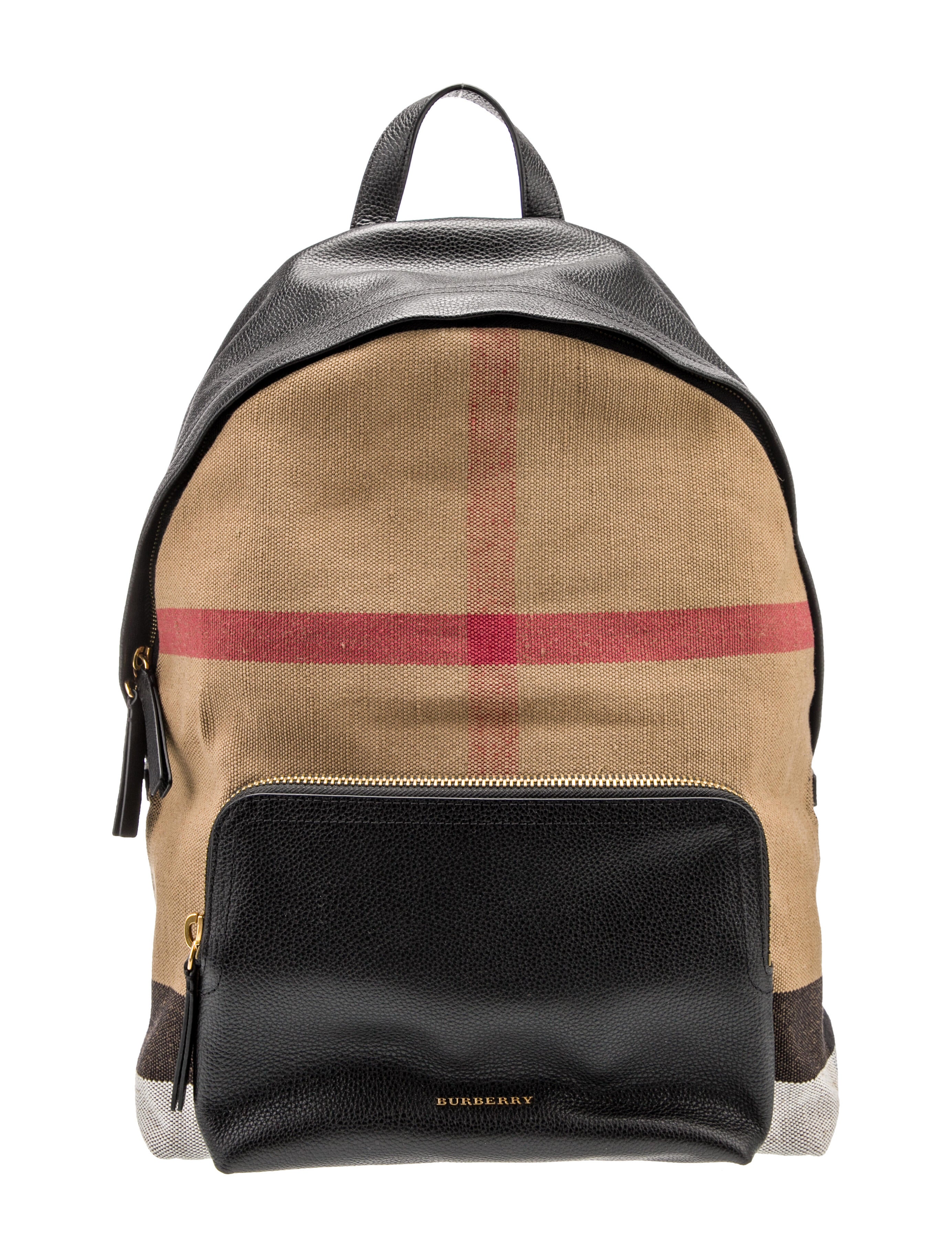 Burberry Exploded Check Backpack - Neutrals Backpacks, Handbags ...