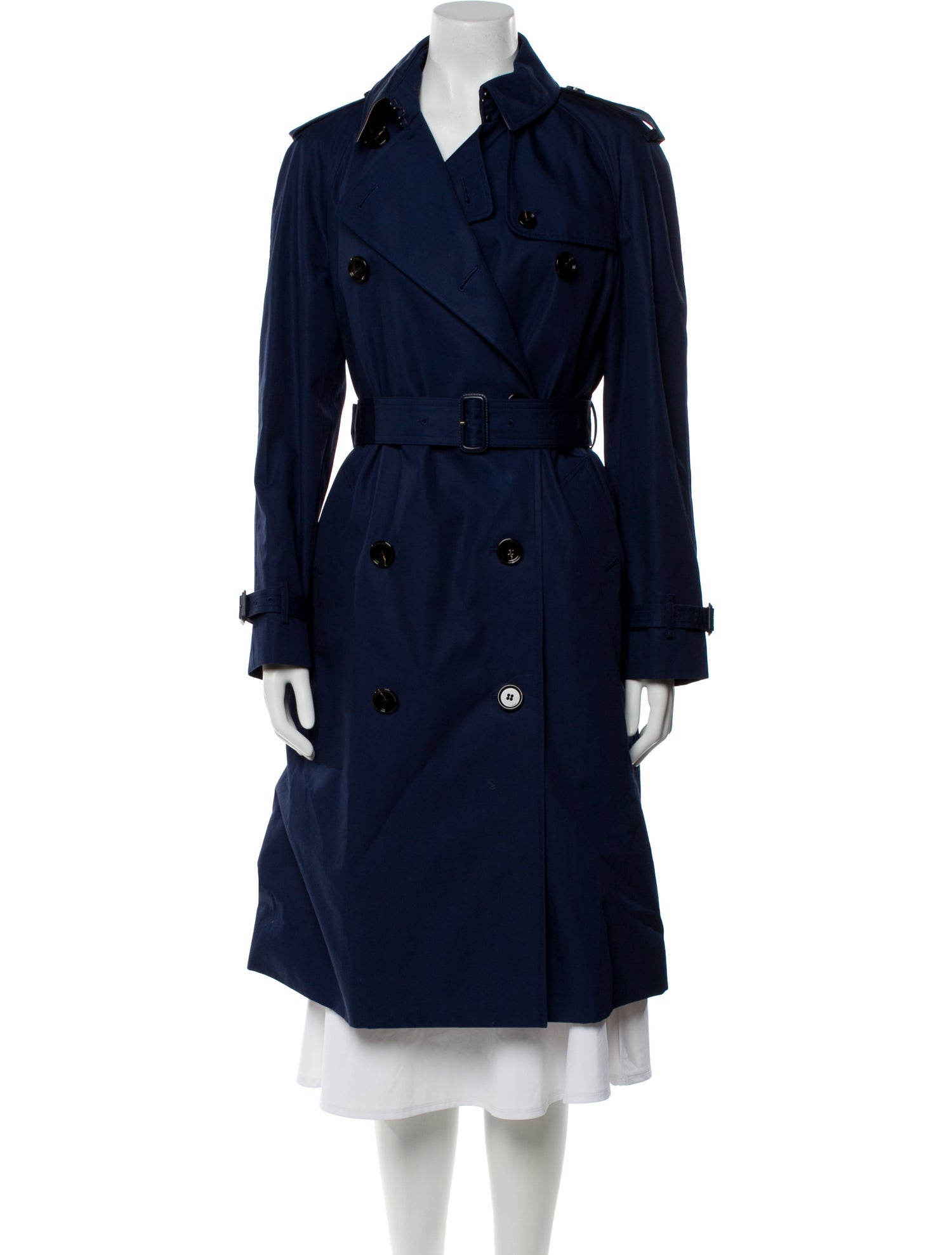 Burberry Trench Coat w/ Tags - Blue Coats, Clothing - BUR508275 | The ...
