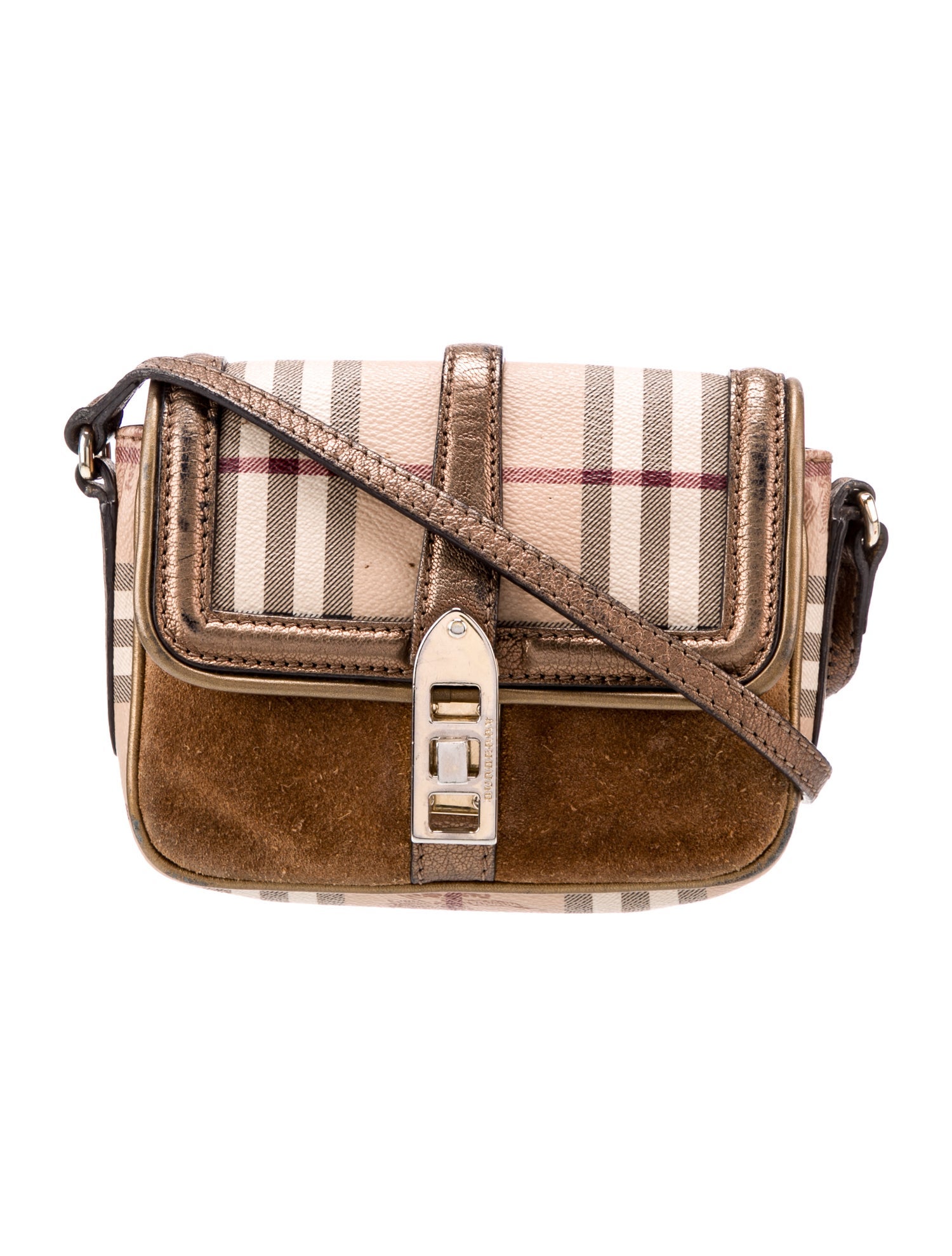 Burberry House Check Messenger Bag - Neutrals Crossbody Bags, Handbags ...