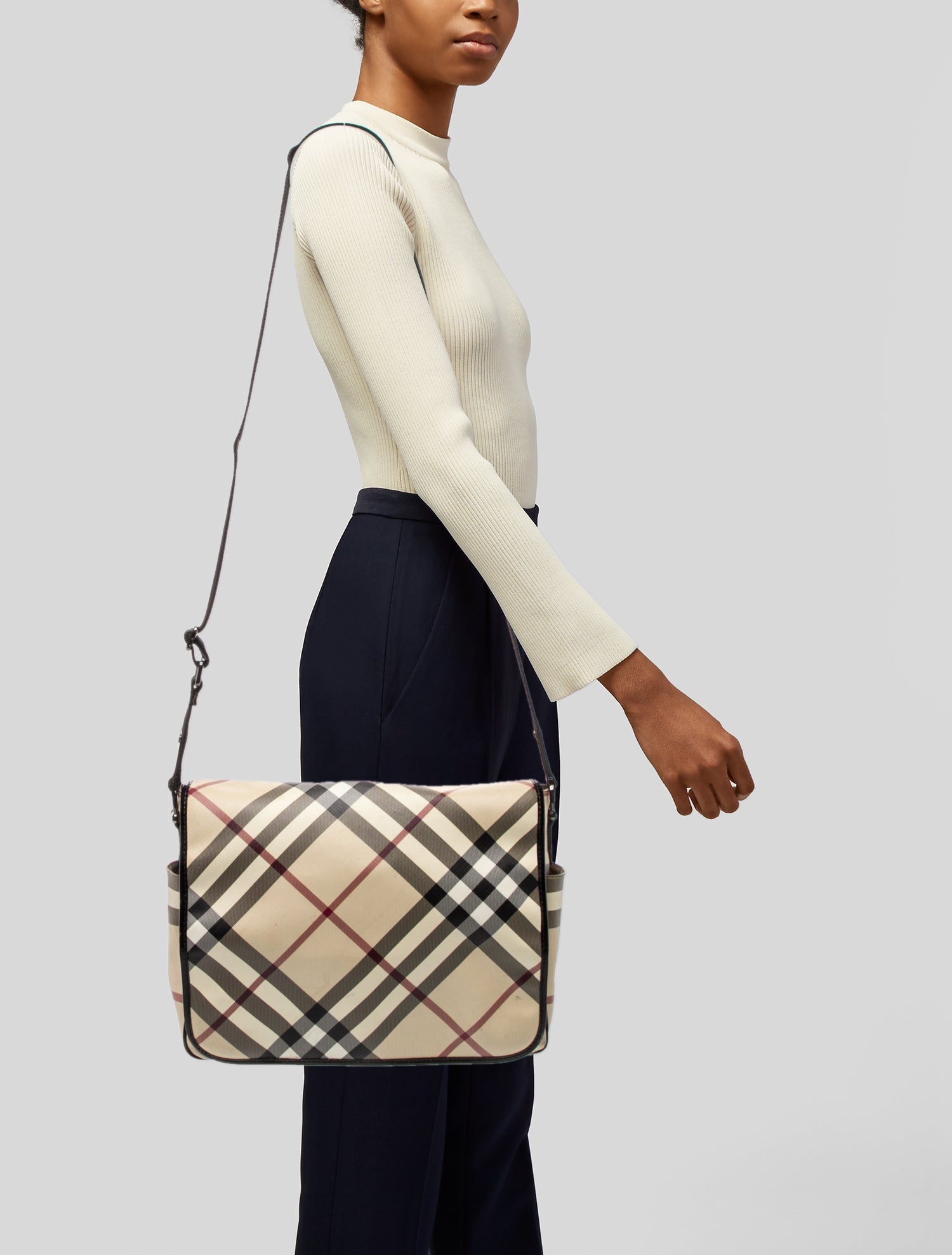 Burberry Nova Check Diaper Bag - Neutrals Crossbody Bags, Handbags ...