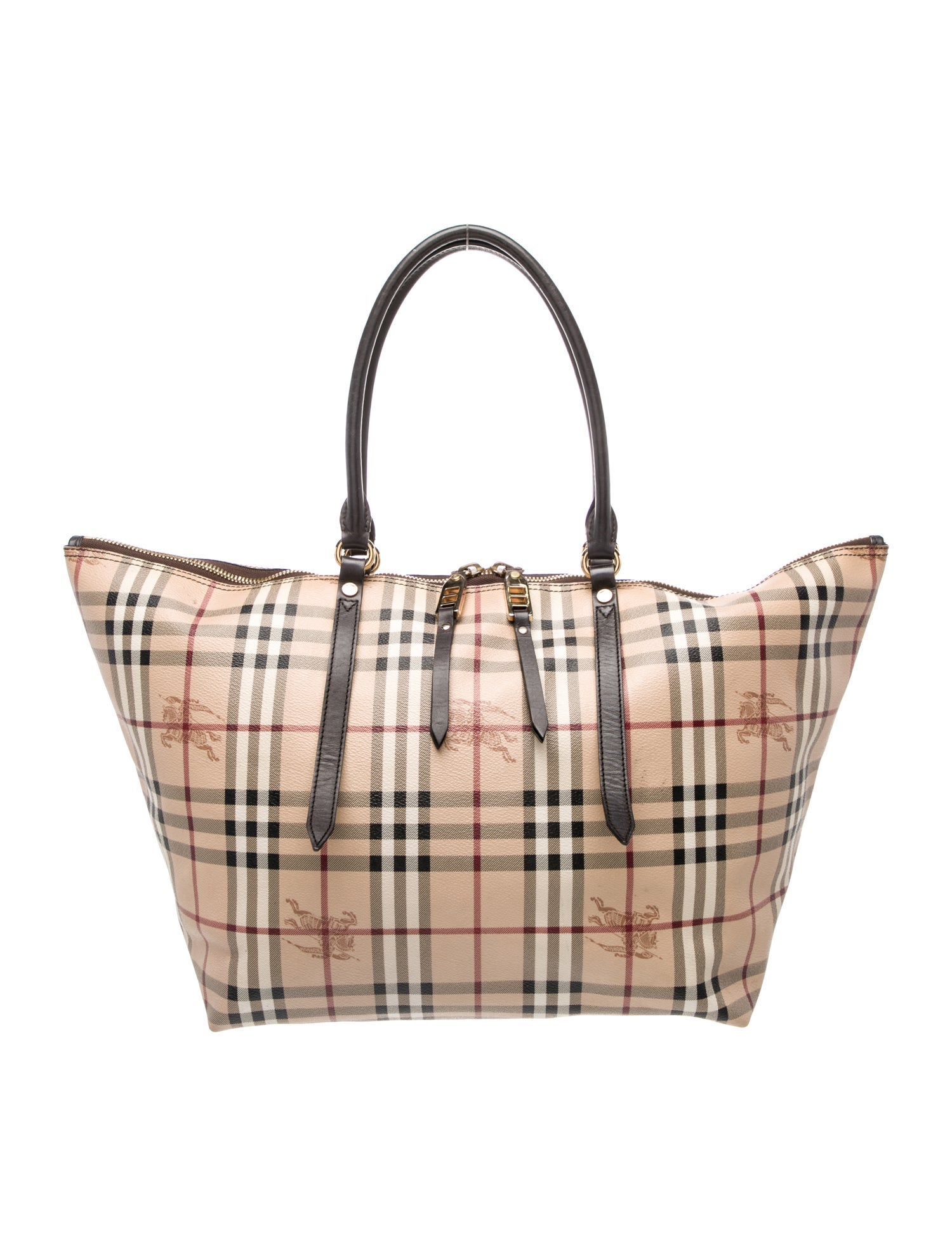 Burberry Haymarket Check Tote - Neutrals Totes, Handbags - BUR554137 ...