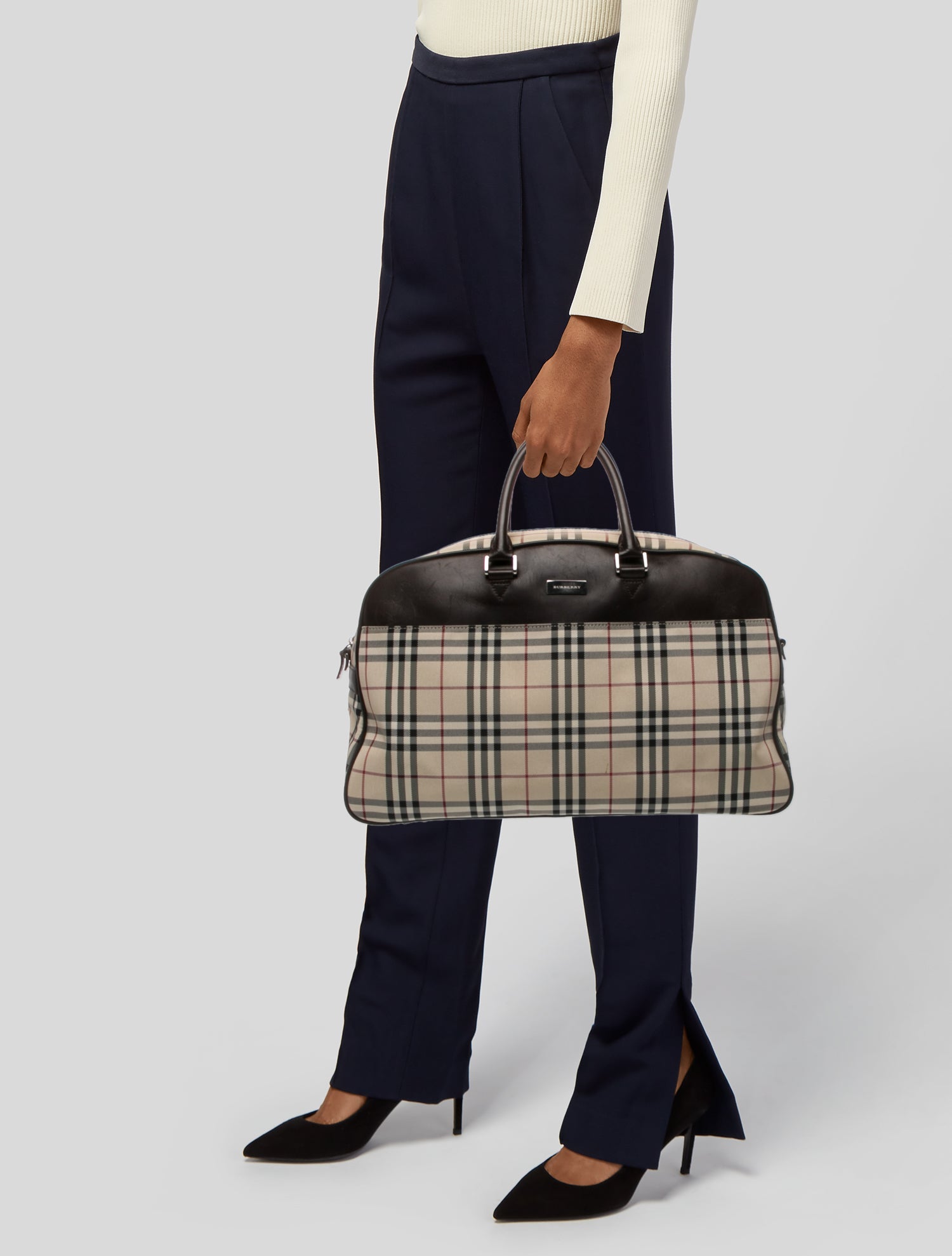 Burberry Haymarket Check Weekender Bag - Brown Luggage and Travel ...