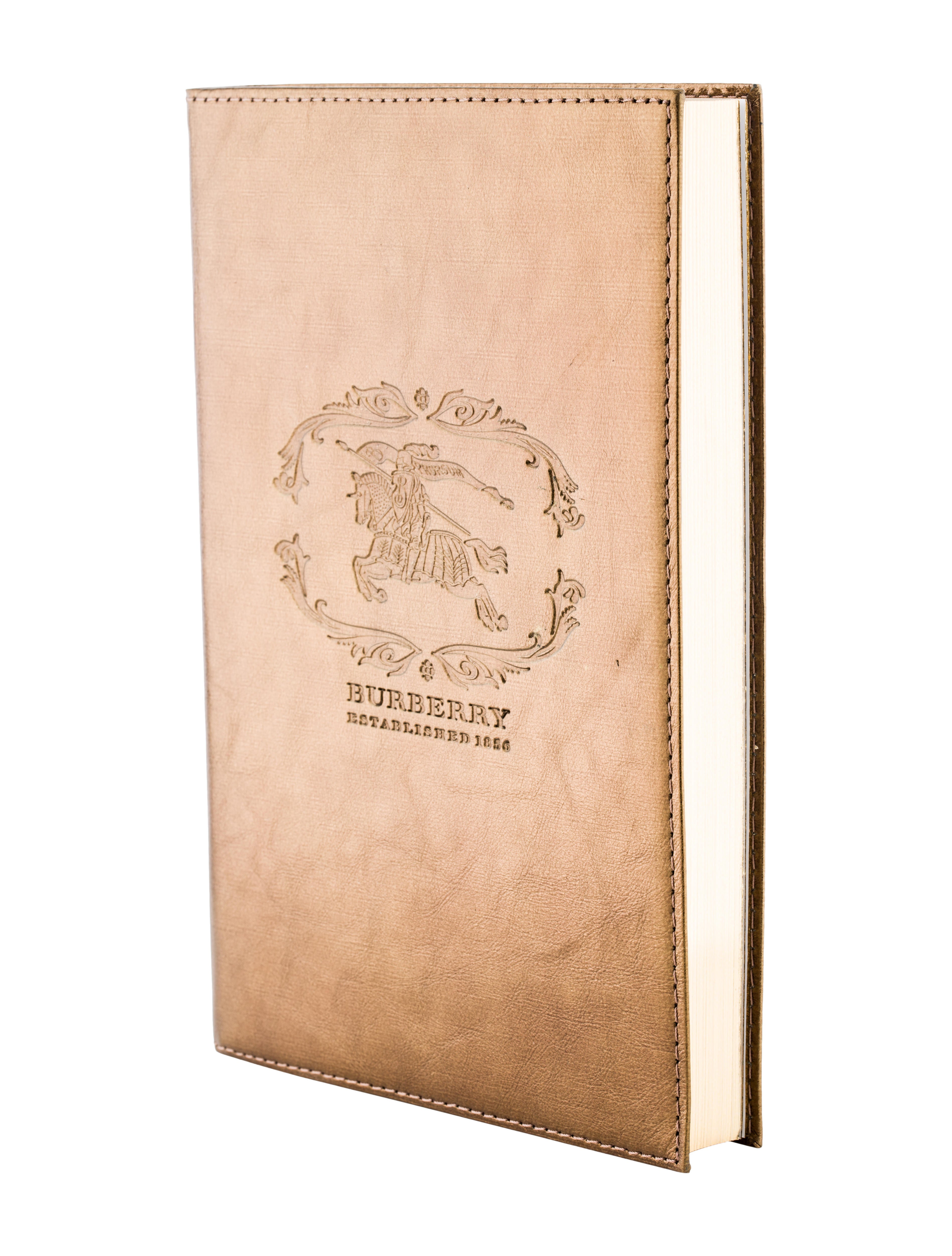 Burberry Metallic Leather Notebook - Metallic Books, Stationery & Pens ...