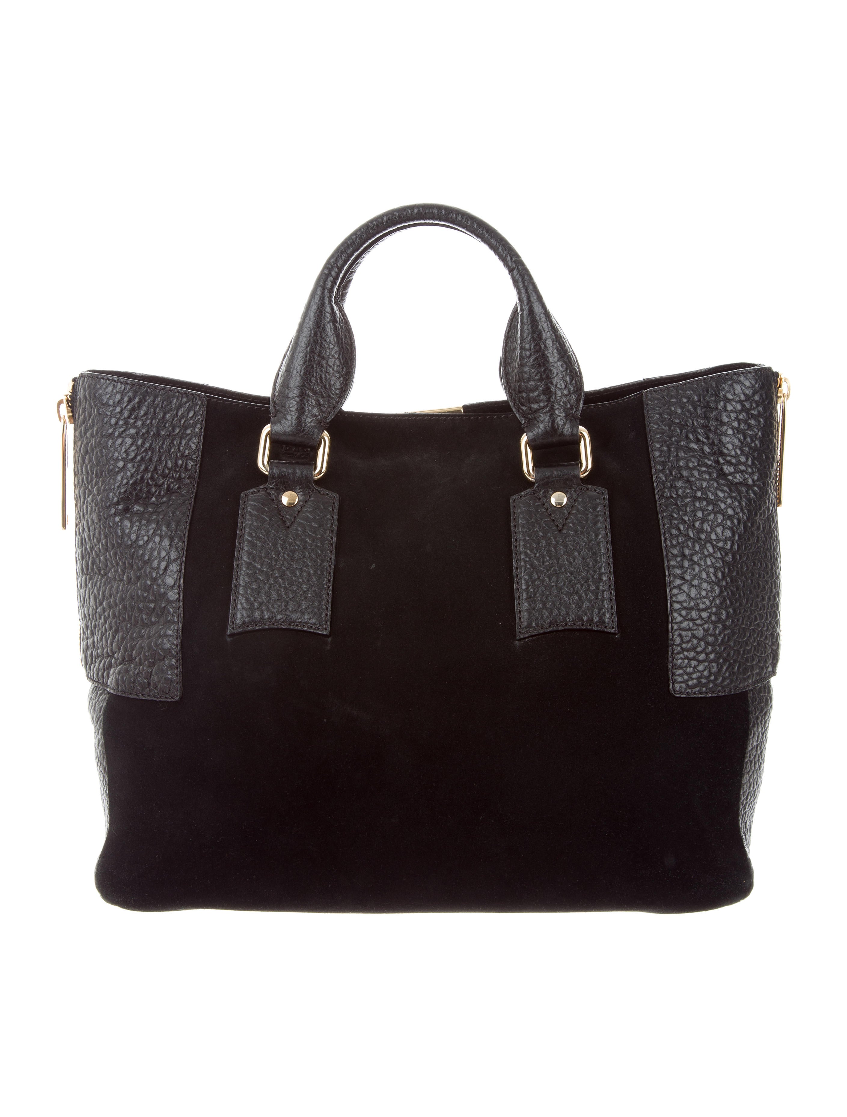 Burberry Suede & Leather Bag - Handbags - BUR72708 | The RealReal