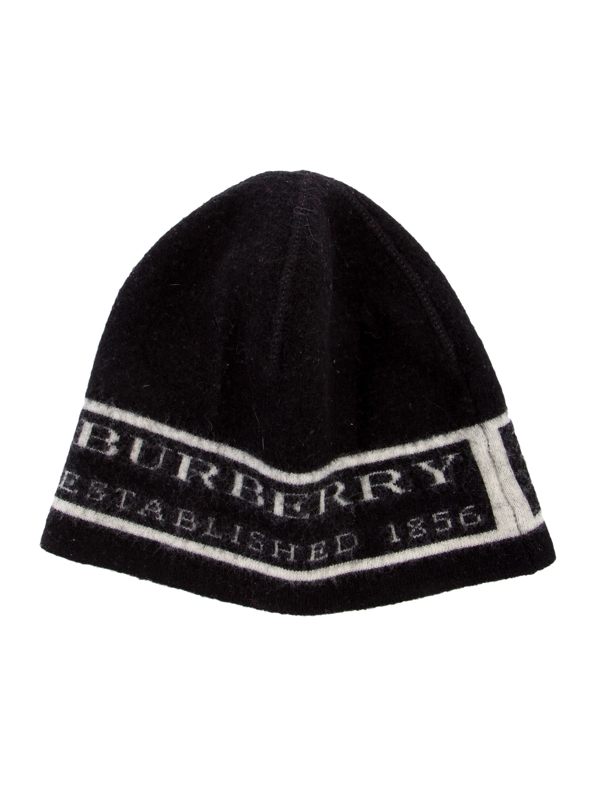 Burberry Logo Knit Beanie - Black Hats, Accessories - BUR82634 | The ...