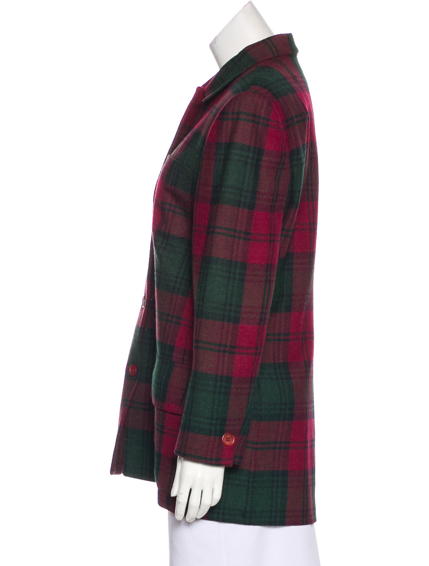 Burberry Vintage Plaid Jacket - Red Jackets, Clothing - BUR86273 | The ...
