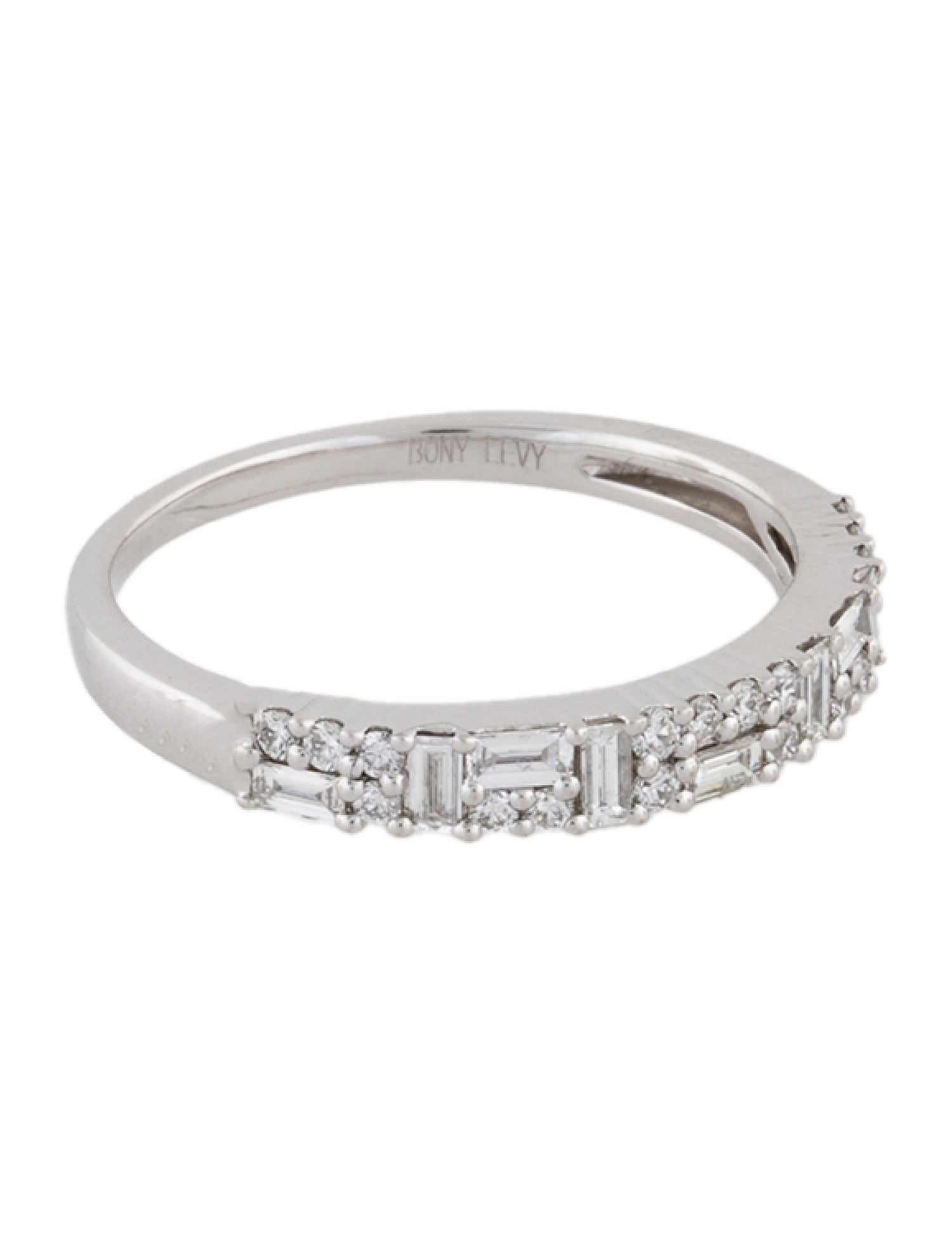 Bony Levy 18K Diamond Band - Rhodium-Plated 18K White Gold Band, Rings ...
