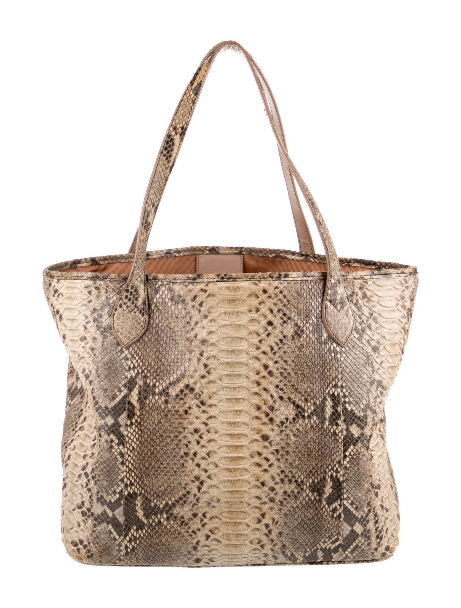 Carlos Falchi Python Shoulder Bag - Neutrals Shoulder Bags, Handbags ...