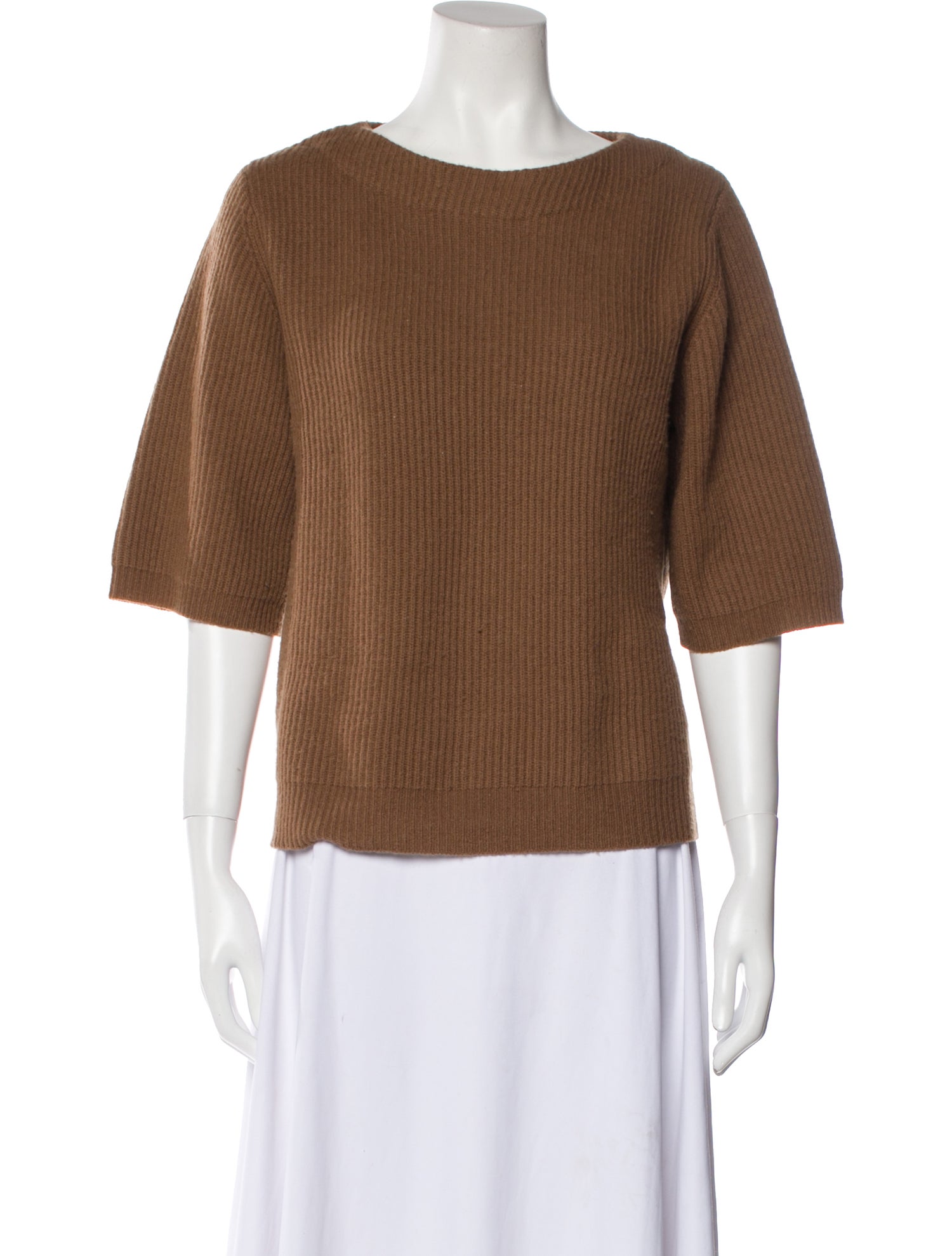 Cacharel Bateau Neckline Sweater - Brown Knitwear, Clothing - CAC27084 ...