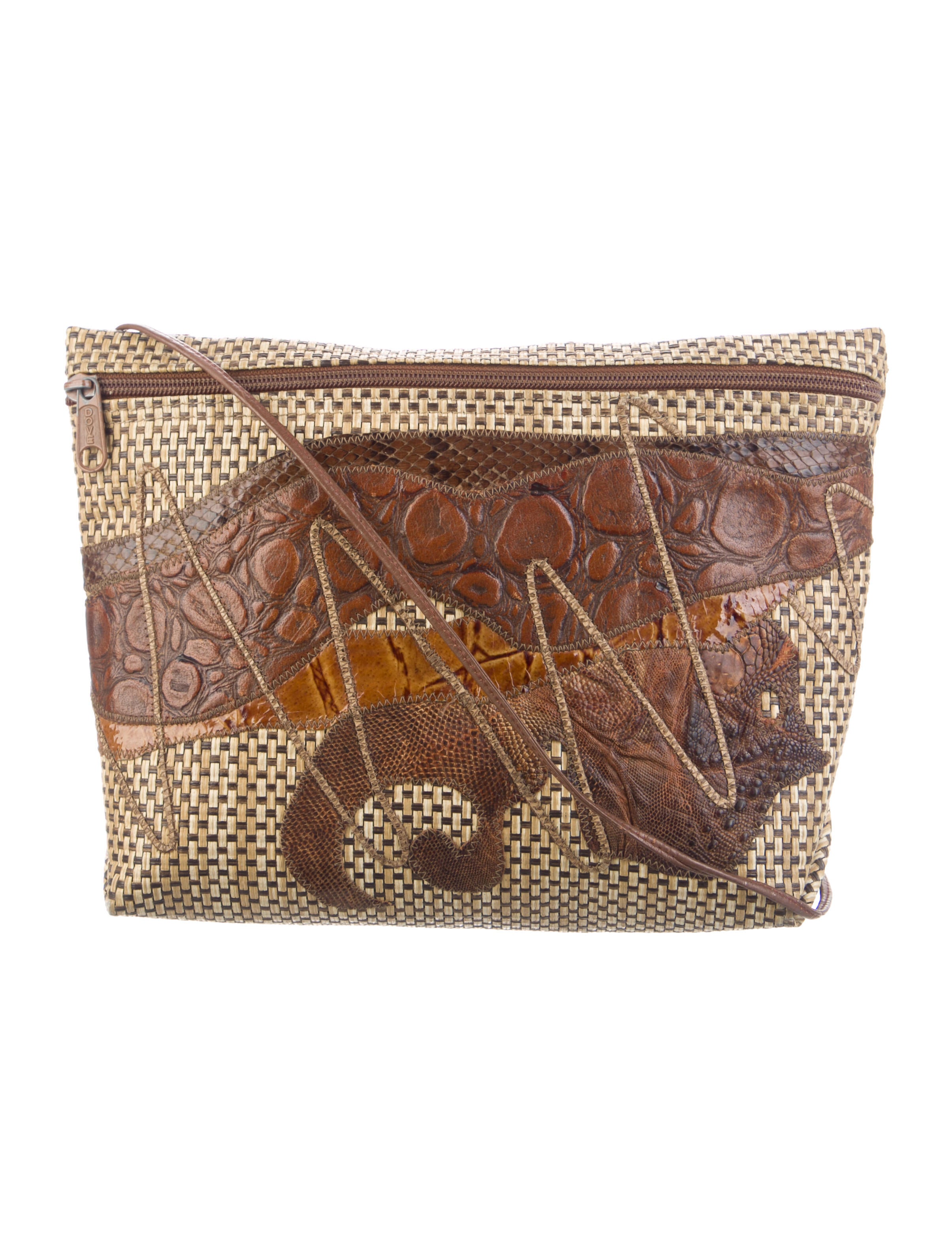 Carlos Falchi Butterfly Messenger Bag - Neutrals Shoulder Bags ...