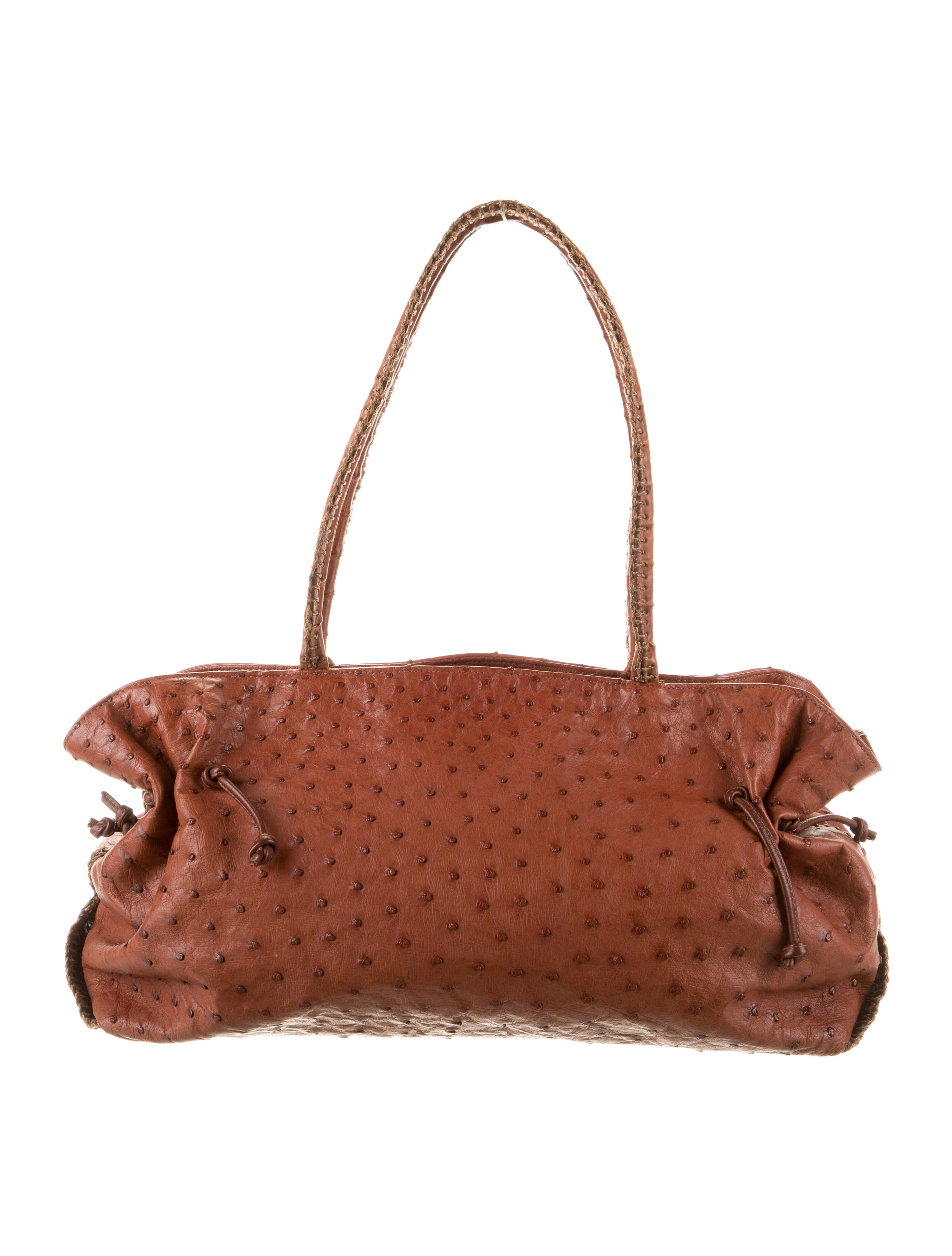 Carlos Falchi Embossed Leather Tote - Brown Totes, Handbags - CAF26899 ...