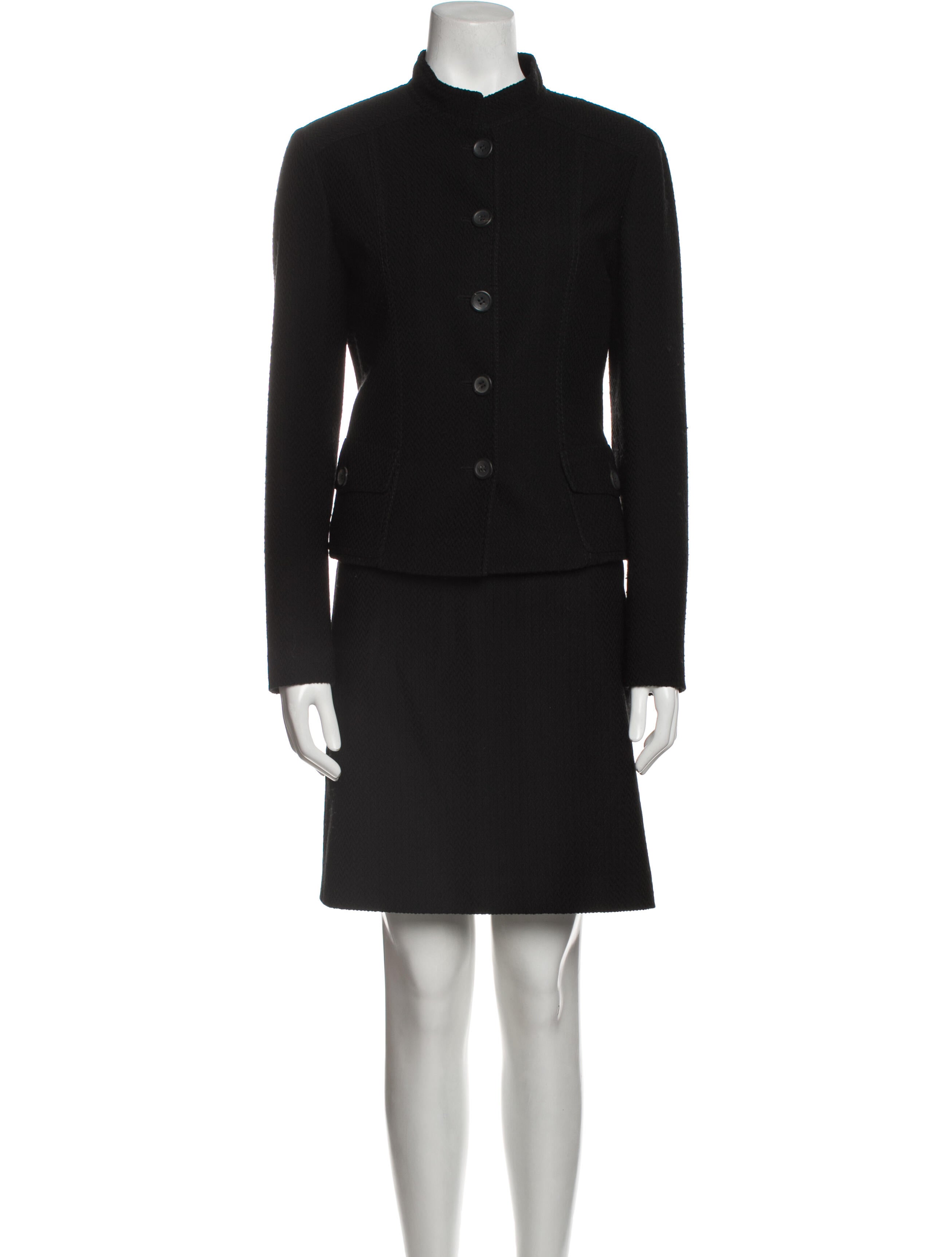 Calvin Klein Collection Merino Wool Skirt Suit - Black Suits and Sets ...