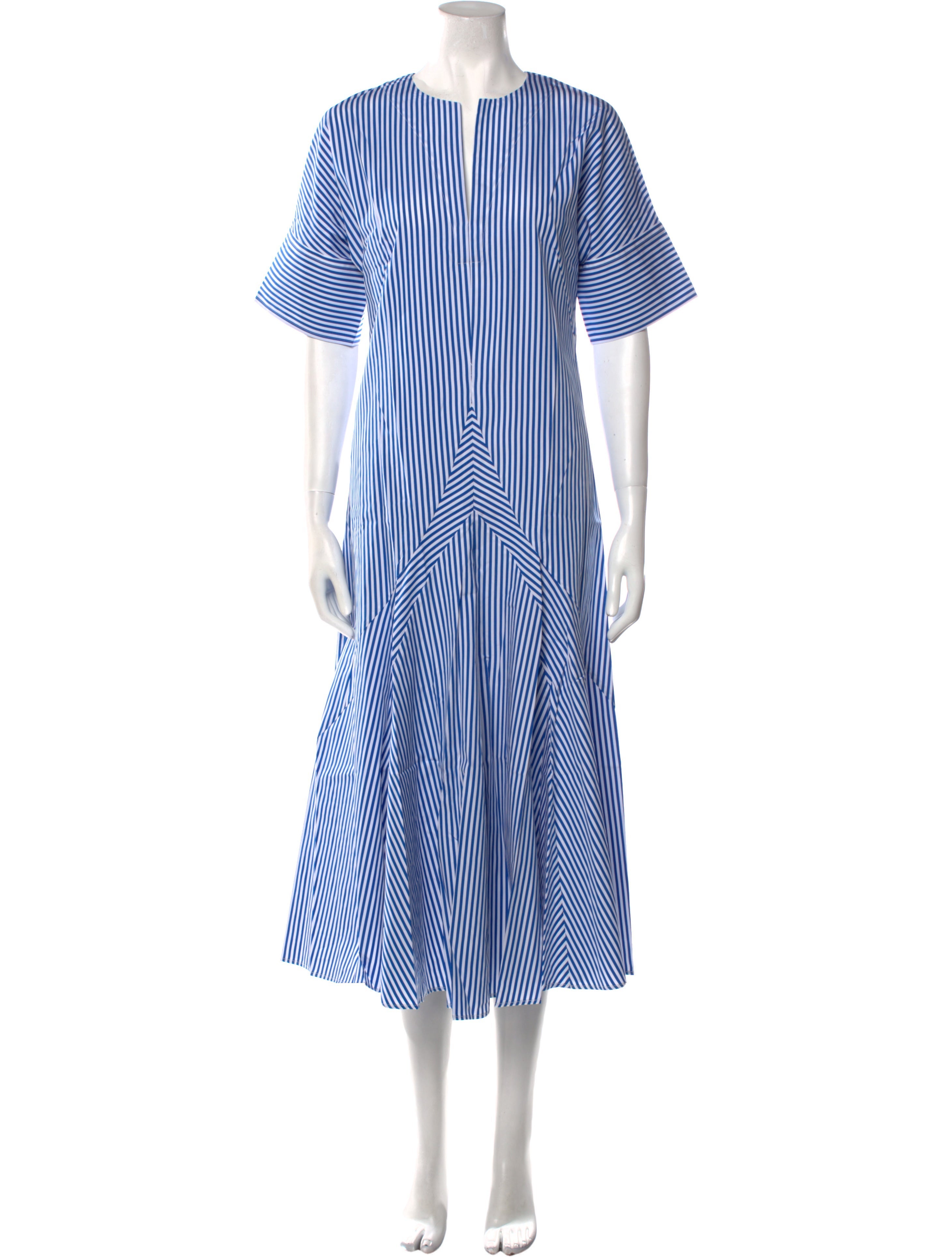 CÂLLAS MILANO Striped Long Dress w/ Tags - Blue Dresses, Clothing ...