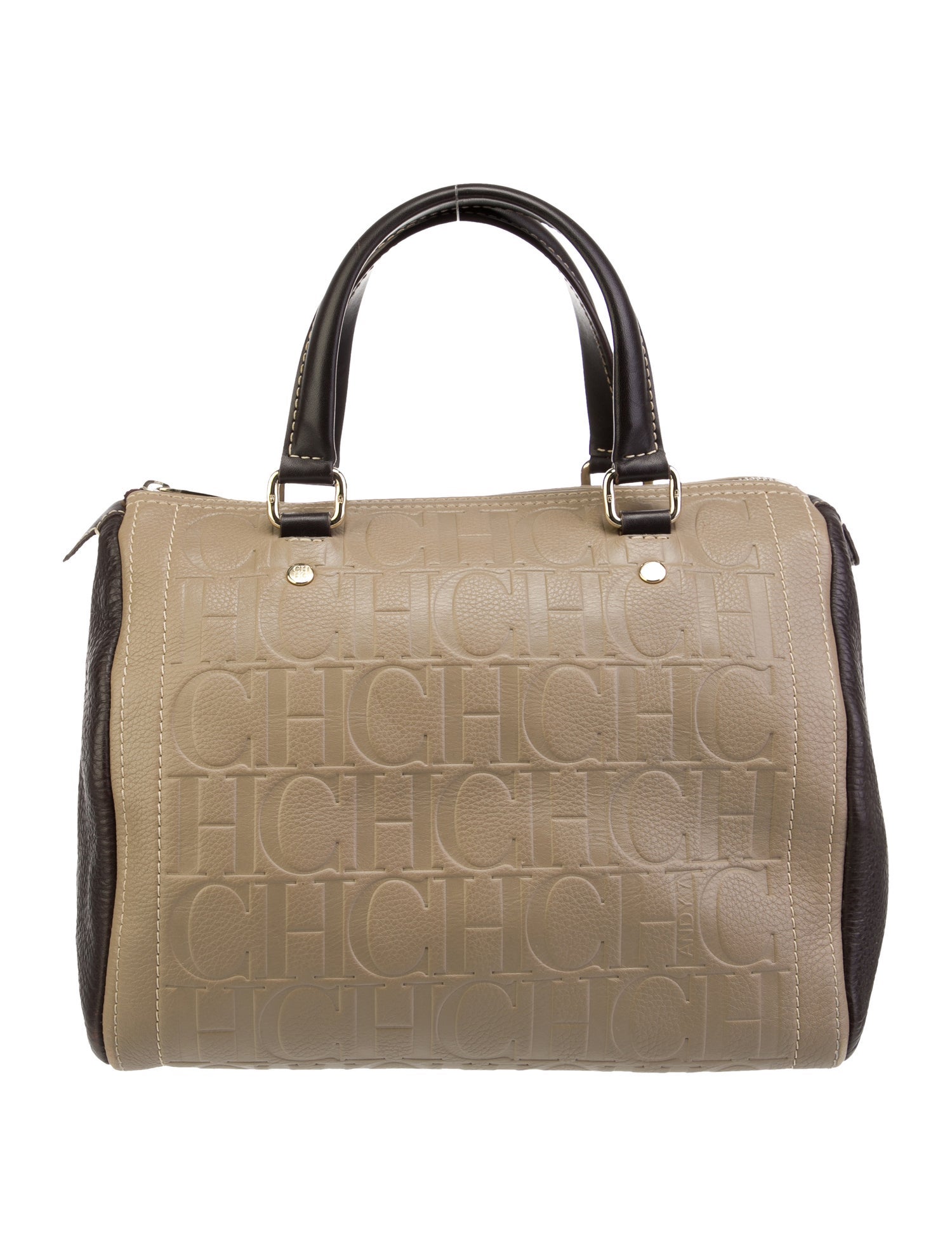 CH Carolina Herrera Leather Handle Bag - Brown Handle Bags, Handbags ...