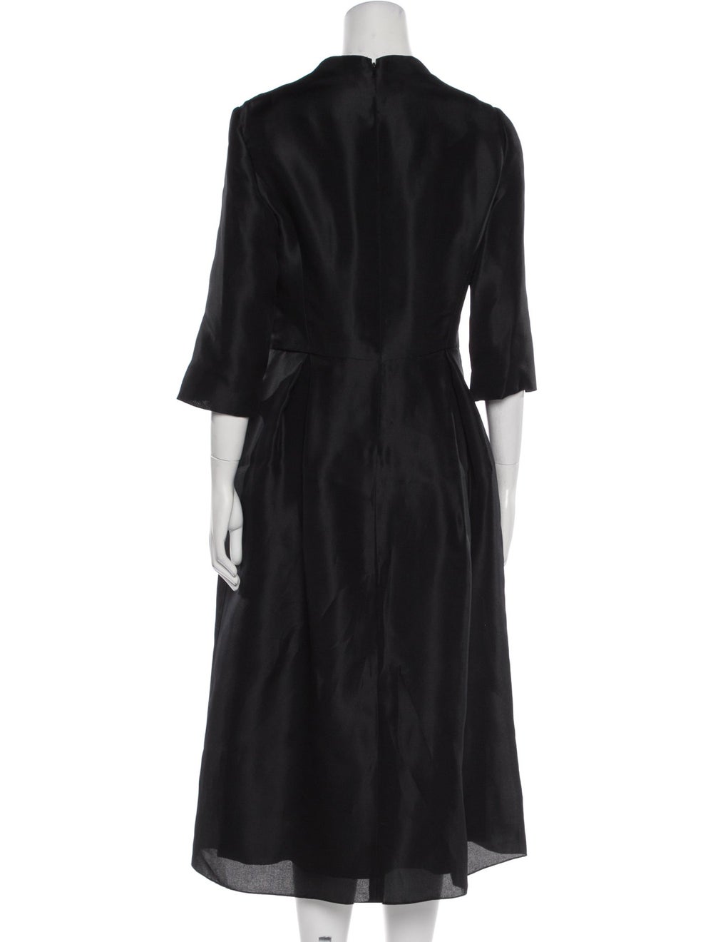 Carolina Herrera Silk Long Dress Black Dresses Clothing Cao102051