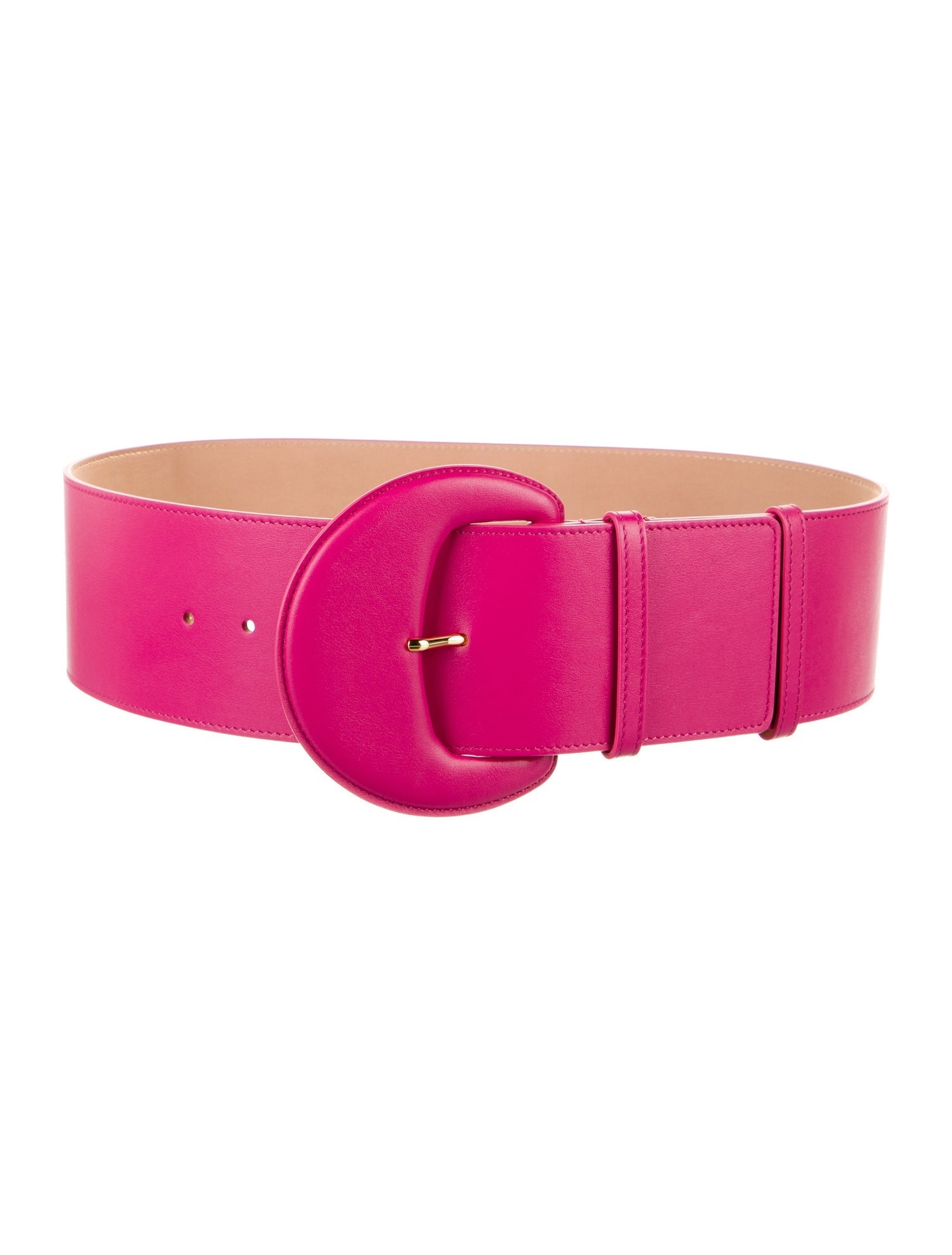 Carolina Herrera Wide Leather Waist Belt - Pink Belts, Accessories ...