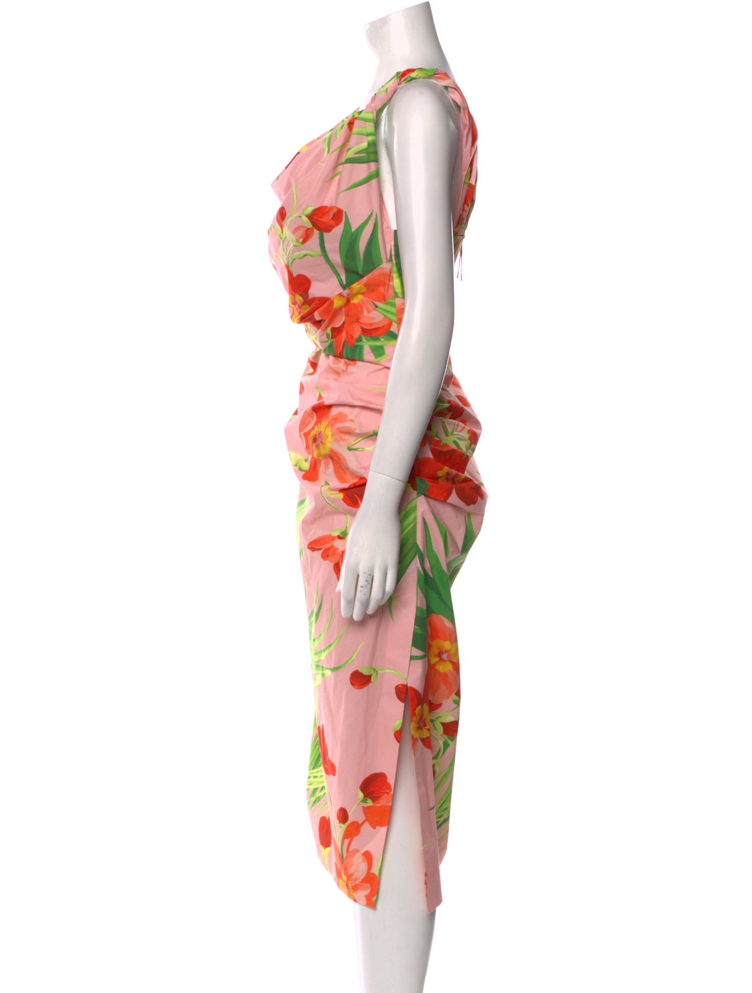 Ted Baker Floral Print Midi Length Dress - Black Dresses, Clothing ...