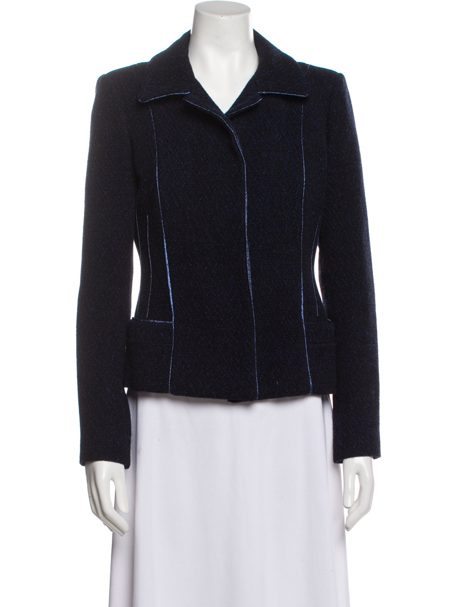 Carolina Herrera Biker Jacket - Blue Jackets, Clothing - CAO114191 ...