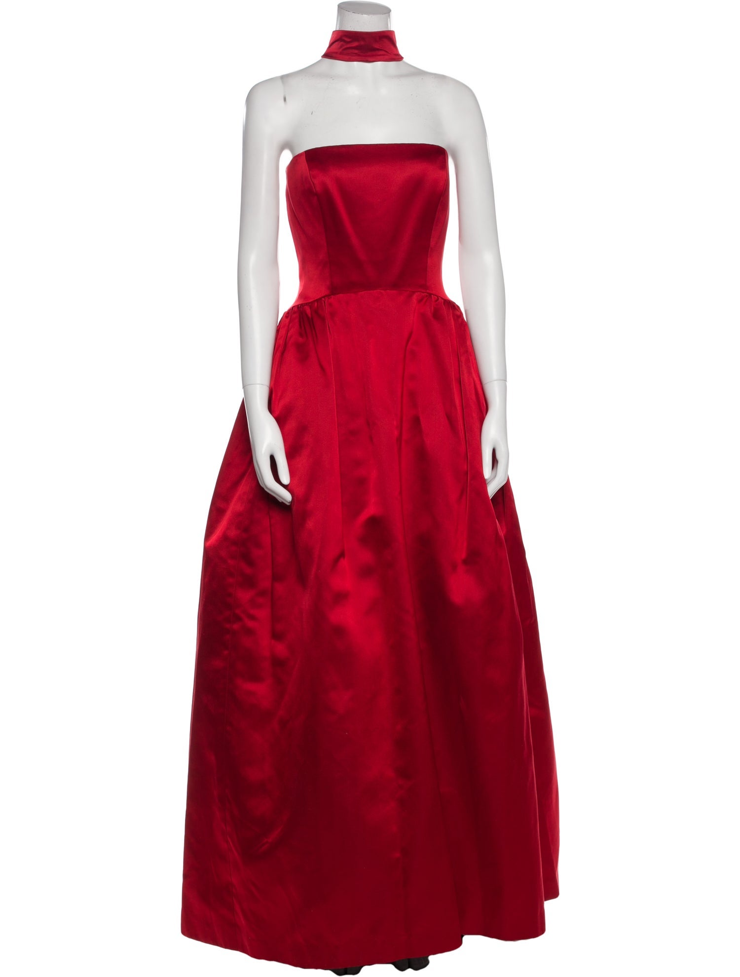 Carolina Herrera Strapless Long Dress - Red Dresses, Clothing ...