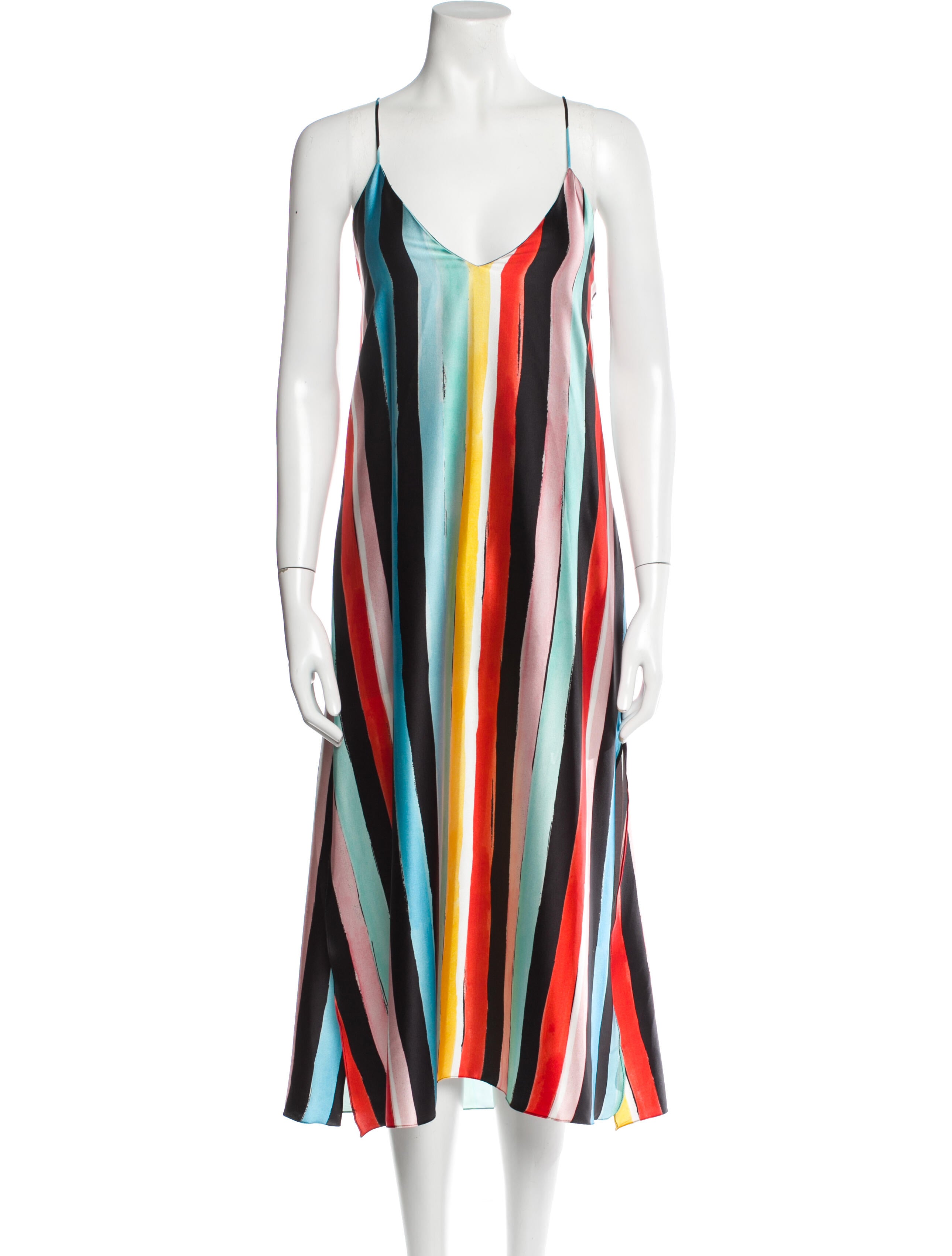 Caroline Constas Silk Long Dress - Red Dresses, Clothing - CARST36711 ...