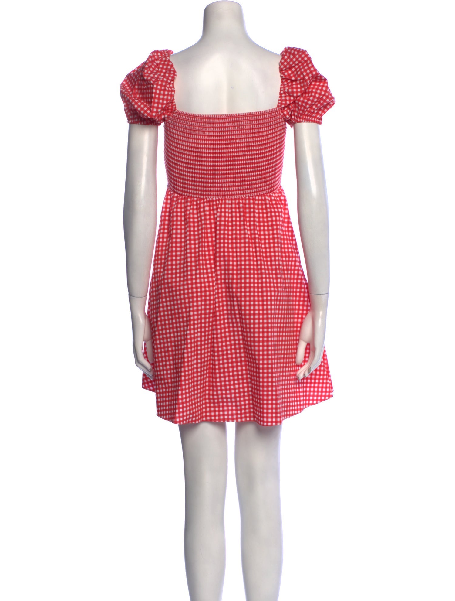Caroline Constas Plaid Print Mini Dress - Red Dresses, Clothing ...
